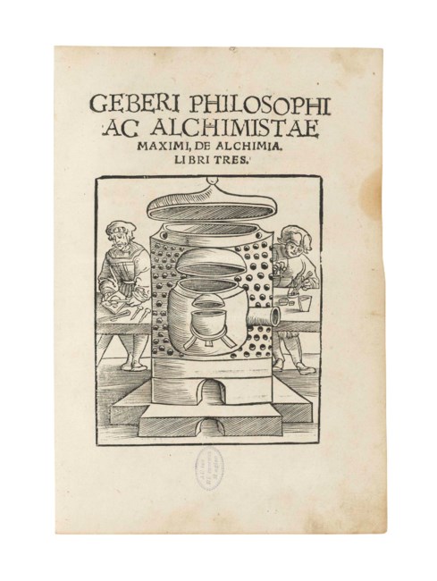 GEBER [JABIR IBN HAYYAN, attributed]. De alchimia libri tres ...