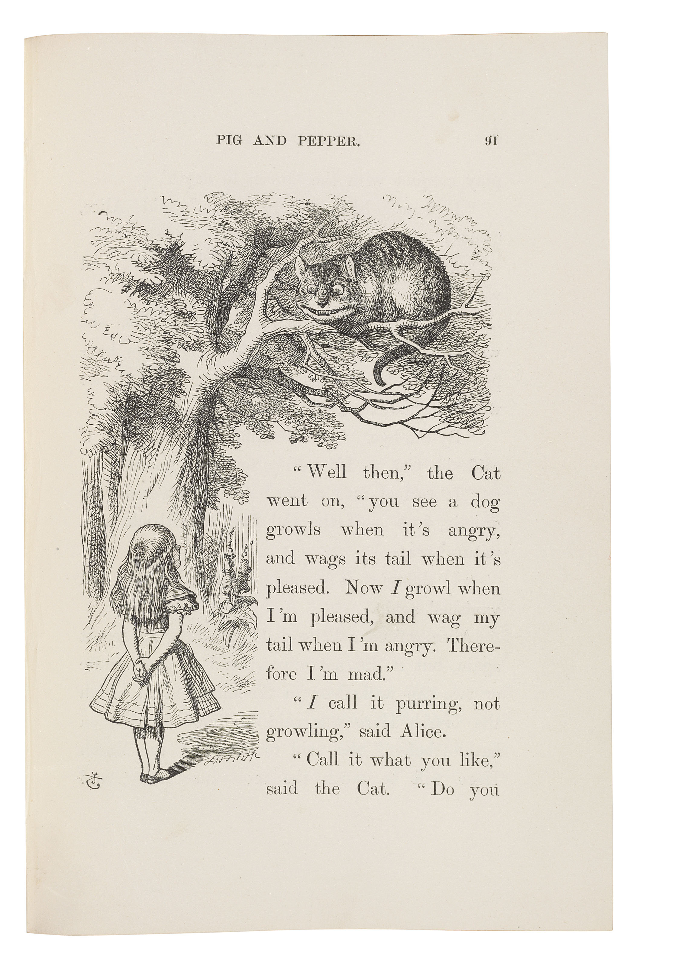 DODGSON, Charles Lutwidge ('Lewis Carroll') (1832-1898). Alice's ...