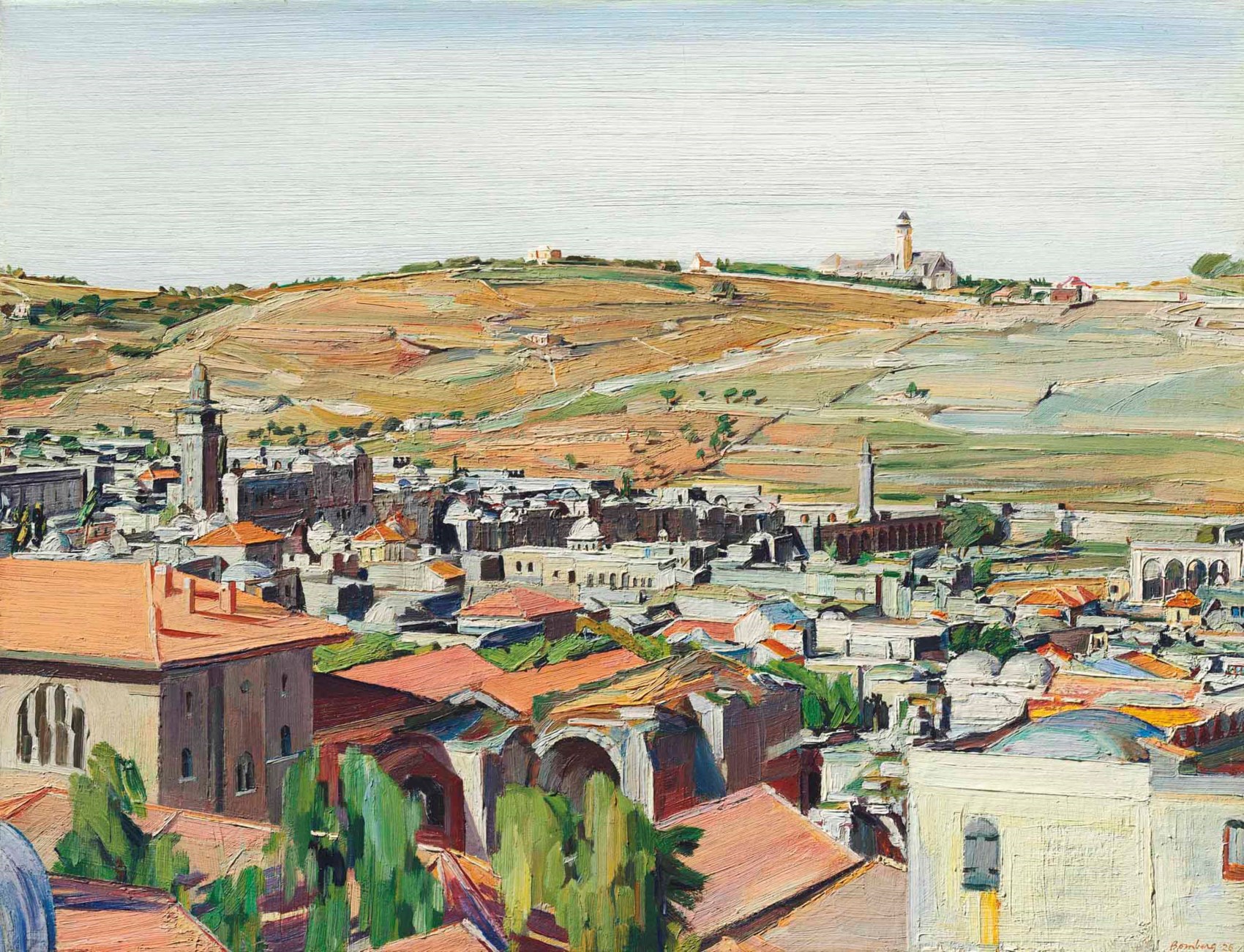 David Bomberg (1890-1957), Jerusalem from the Mount of Olives | Christie's