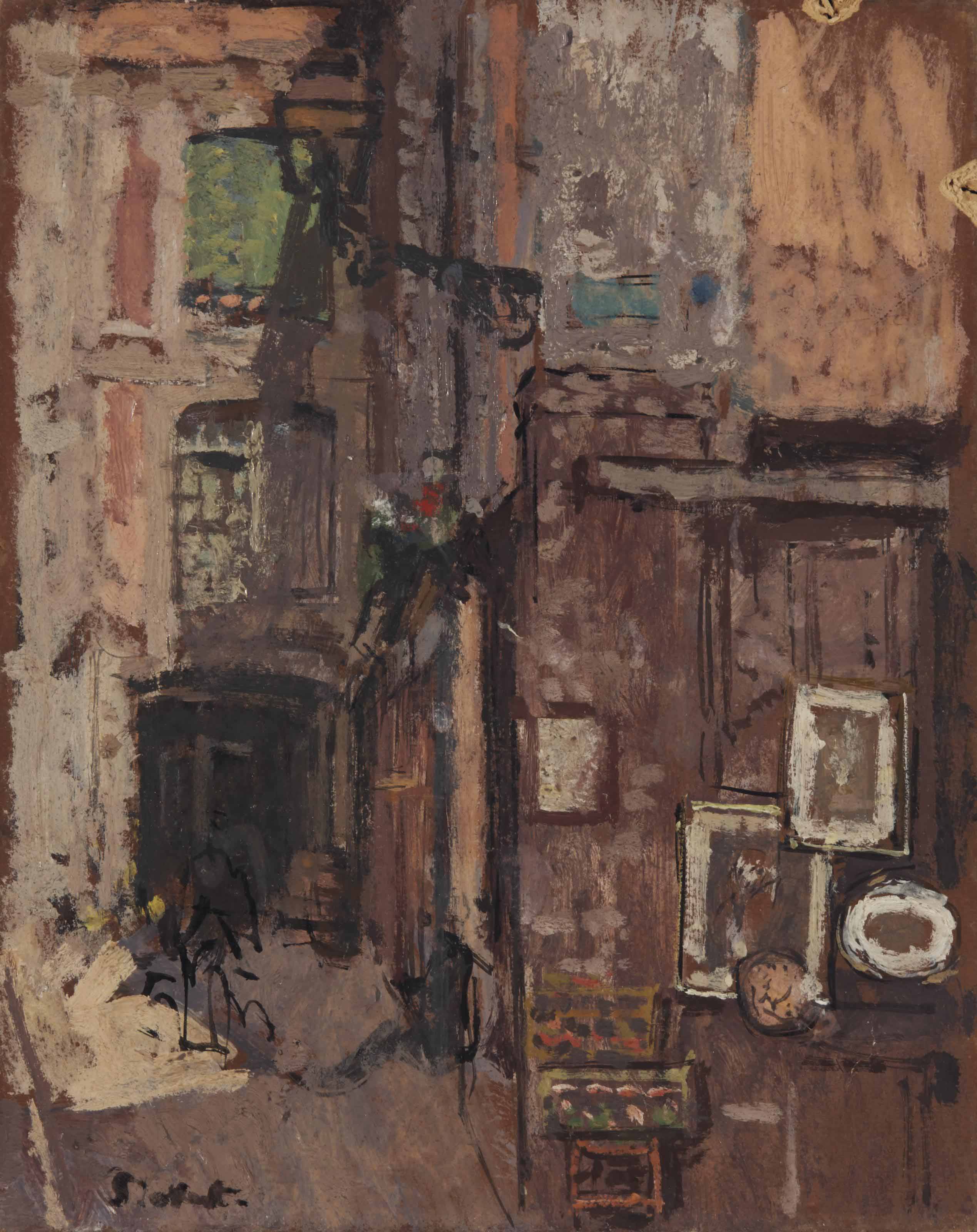 Walter Richard Sickert, A.R.A. (1860-1942) , The Print Shop, Dieppe ...