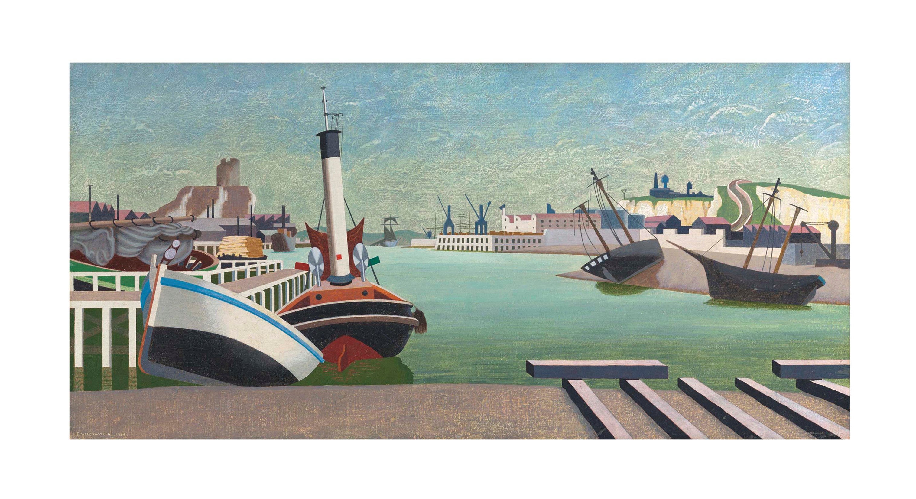 Edward Wadsworth, A.R.A. (1889-1949), Imaginary Harbour I | Christie's