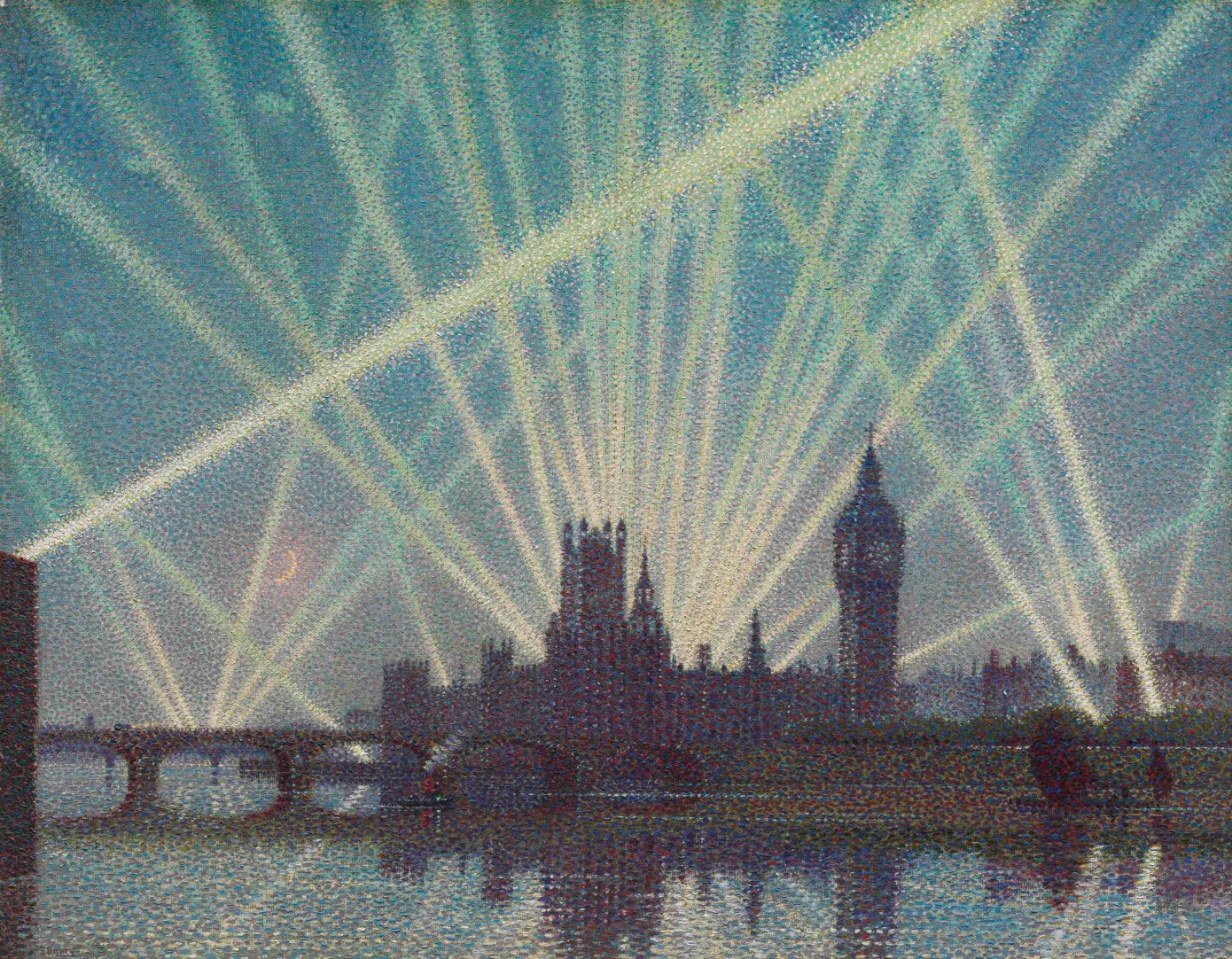 Sir Claude Francis Barry (1883-1970), Houses of Parliament - a wartime ...