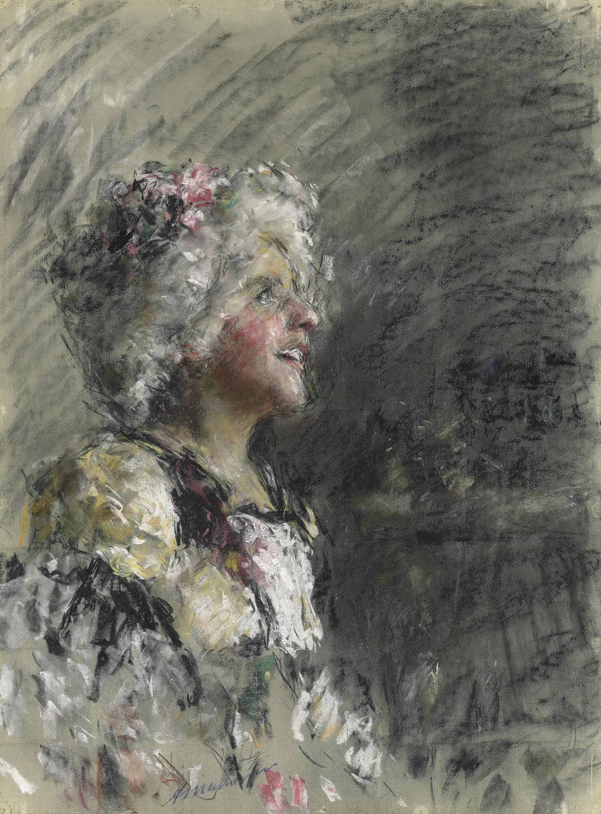 Antonio Mancini (Italian, 1852-1930)