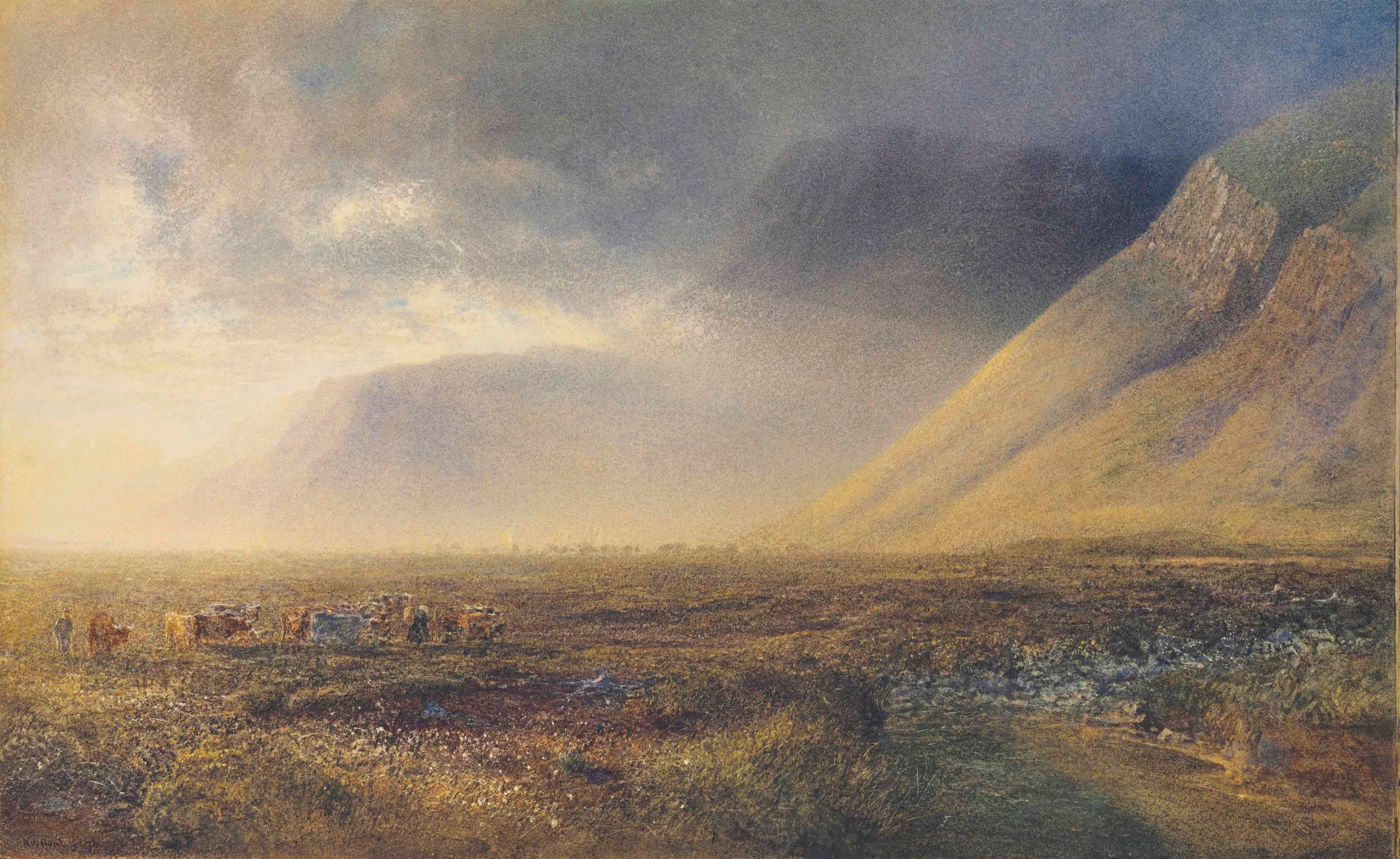 Alfred William Hunt, R.W.S. (1830-1896), Rising mist, Loch Maree ...