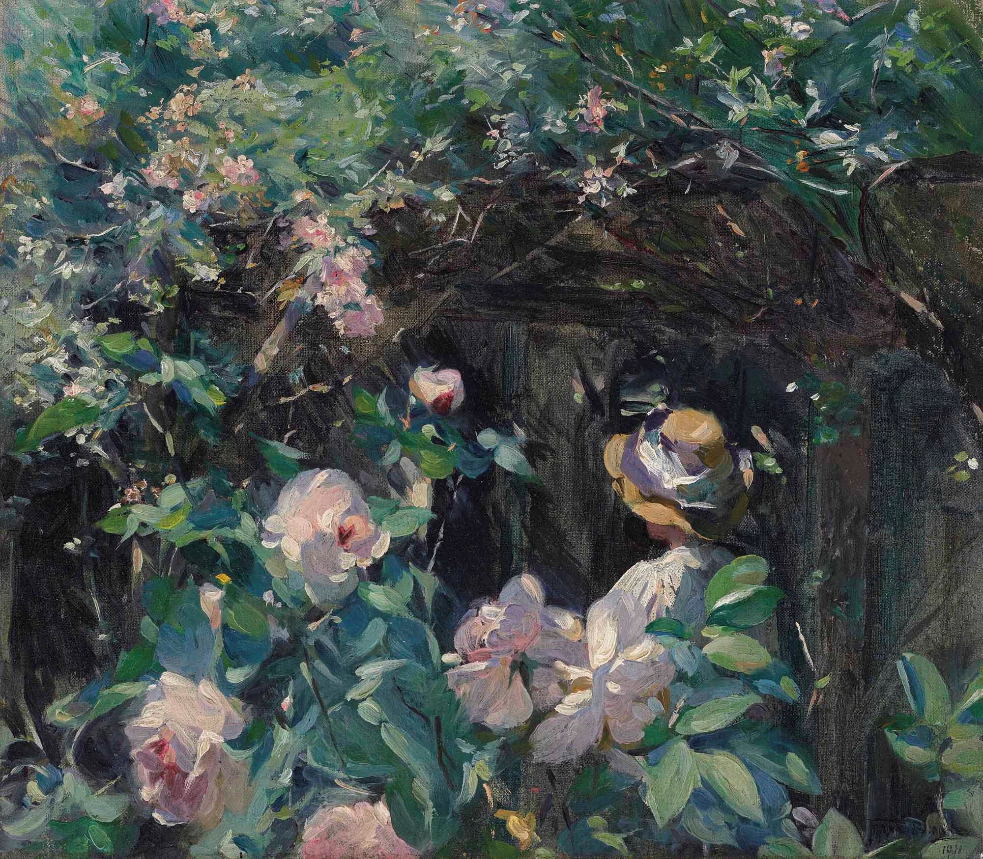 Frank Bramley, R.A. (1857-1915), At the Door | Christie's