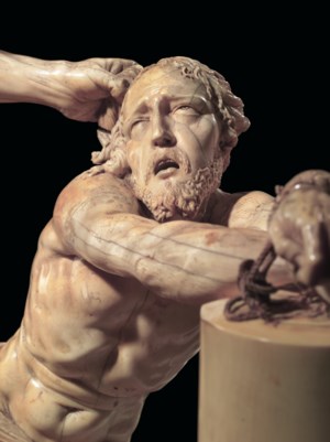 AN IVORY GROUP OF THE FLAGELLATION OF CHRIST, BY JACOBUS AGNESIUS ...