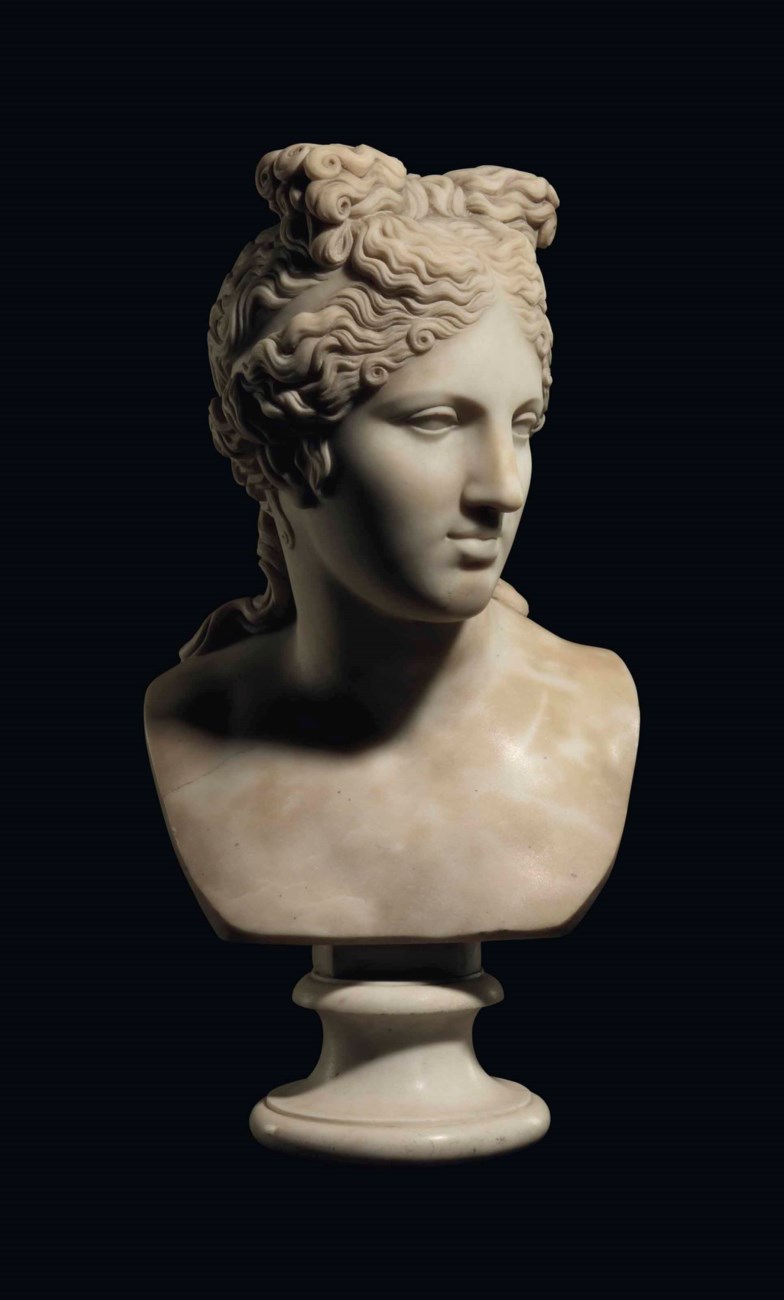 A MARBLE BUST OF THE CAPITOLINE VENUS, AFTER THE ANTIQUE, ITALIAN, ROME ...