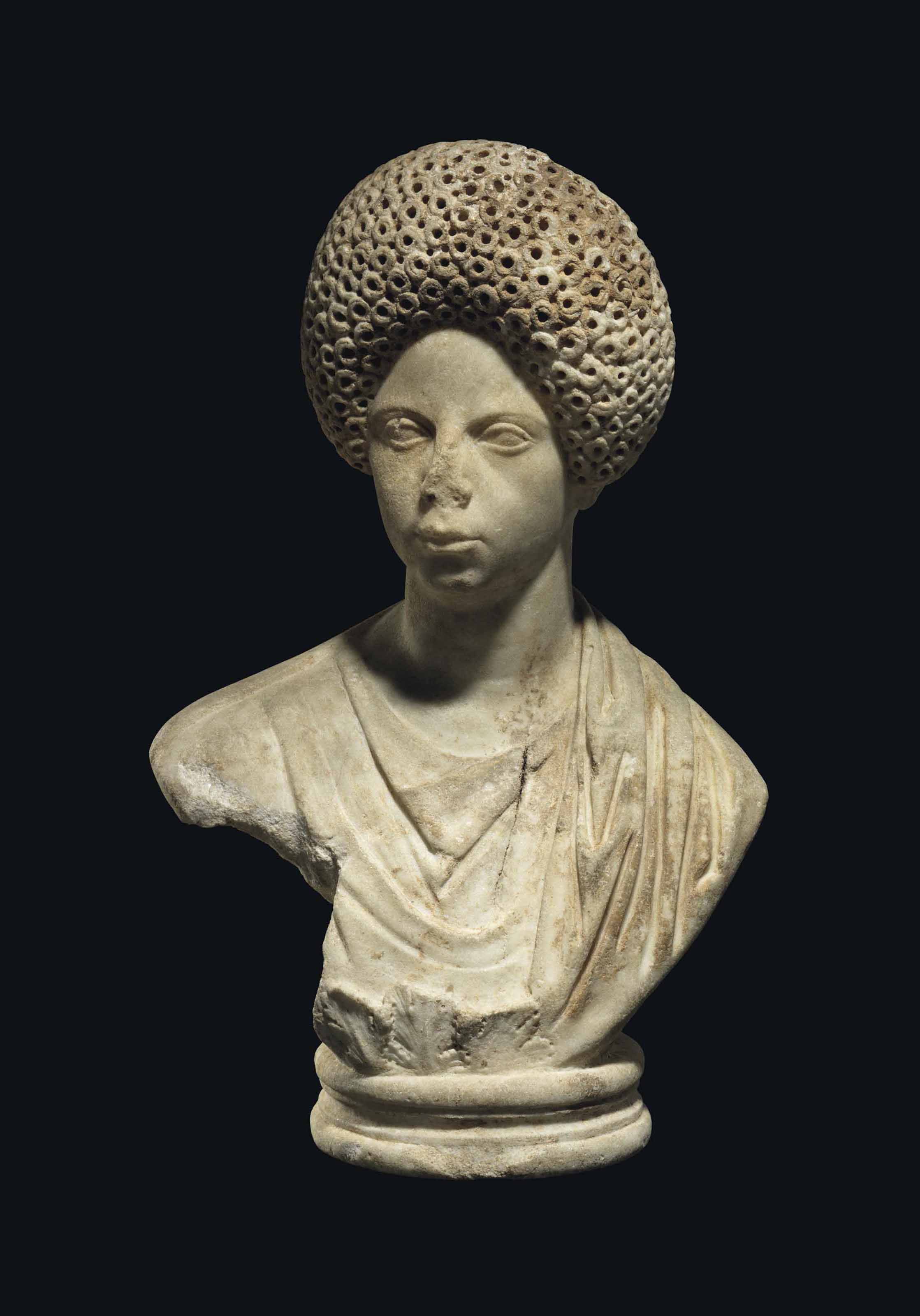 Portrait Bust Of A Flavian Woman
