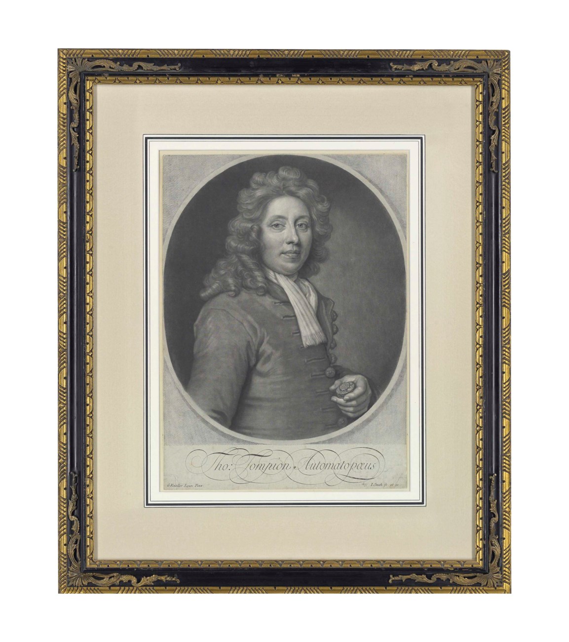 'THOMAS TOMPION AUTOMATOPOEUS', J. SMITH AFTER SIR GODFREY KNELLER ...
