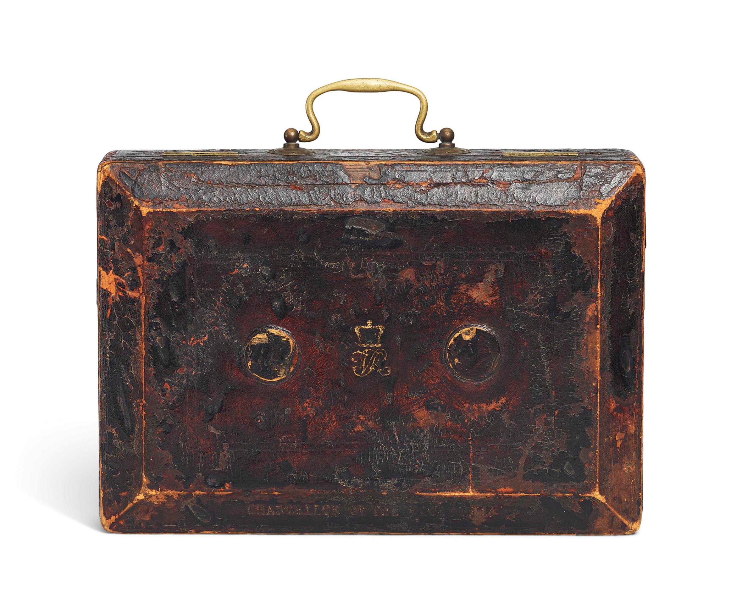 A VICTORIAN PARLIAMENTARY DISPATCH BOX, BY BARROW, HEPBURN AND GALE AND ...