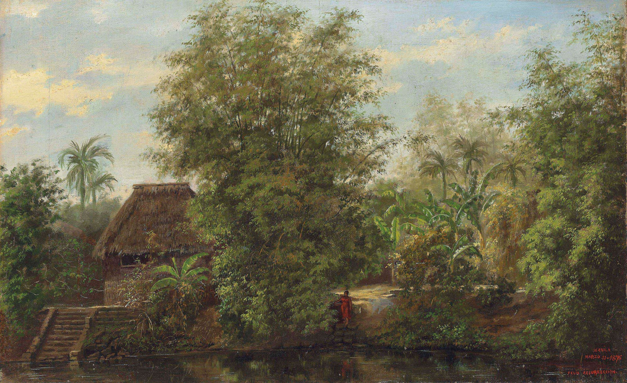 Félix Resurrección Hidalgo y Padilla (1855-1913), Banks of the Pasig ...