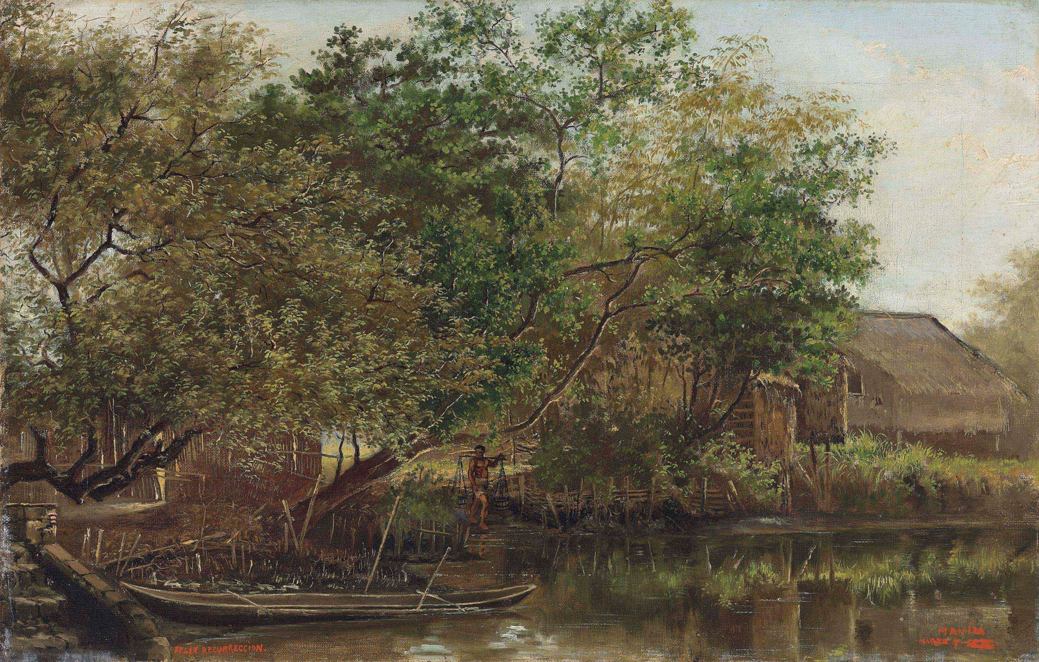 Félix Resurrección Hidalgo y Padilla (1855-1913), Bank of the Pasig ...