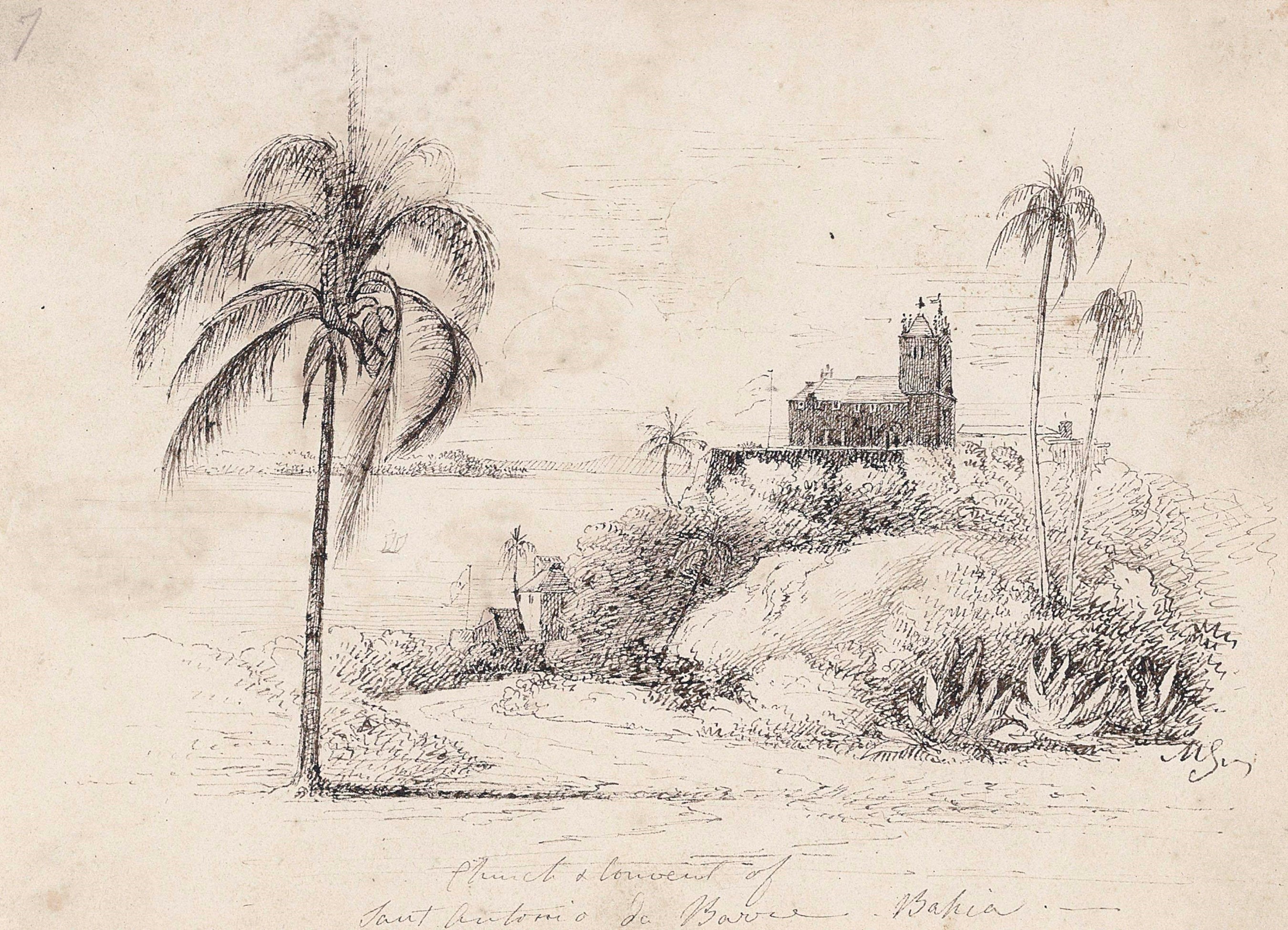 Maria Graham (1785-1842), Church & Convent of Sant Antonio da Barre ...
