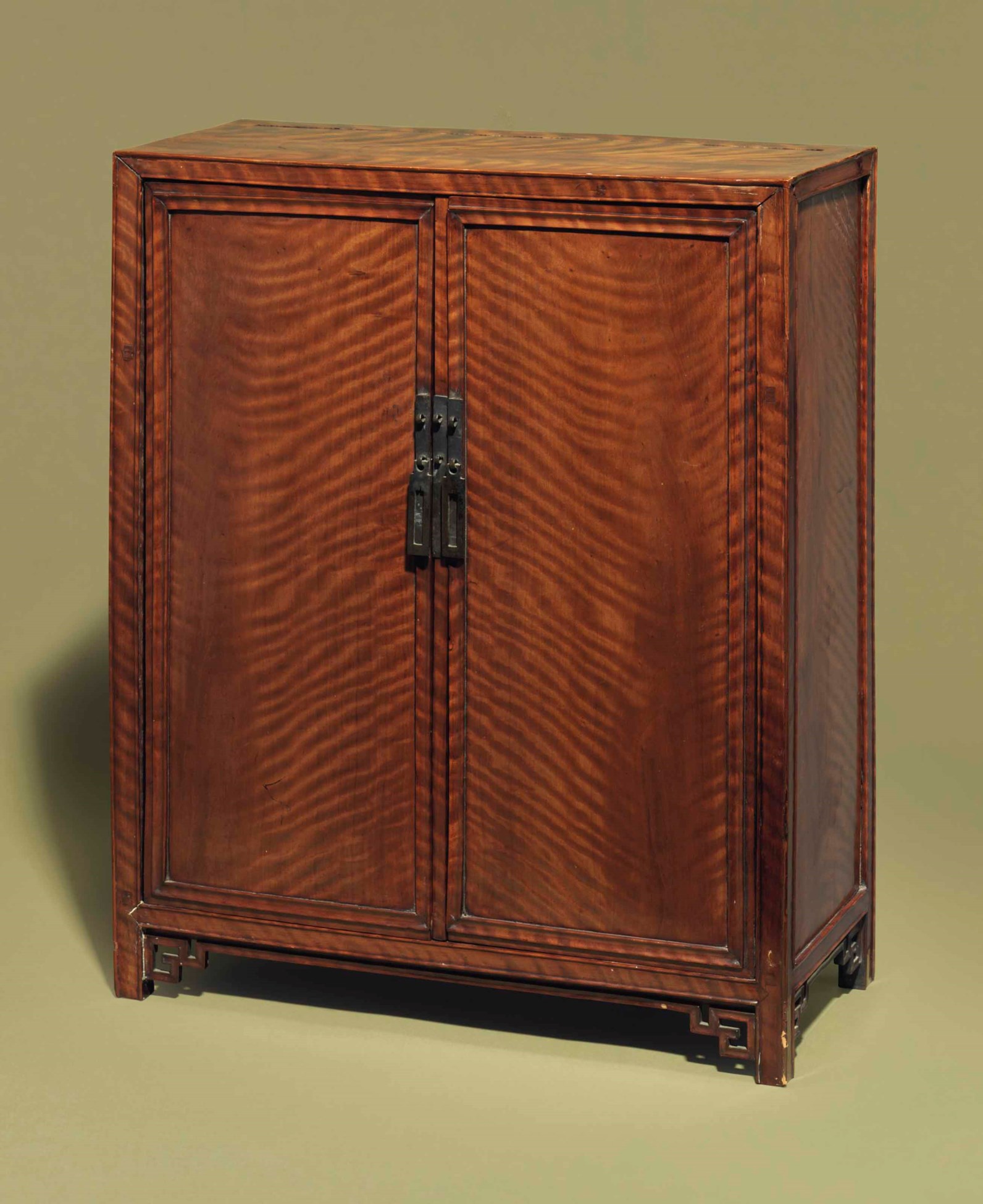 A TIGER-MAPLE TABLE CABINET, 19TH CENTURY | Christie's