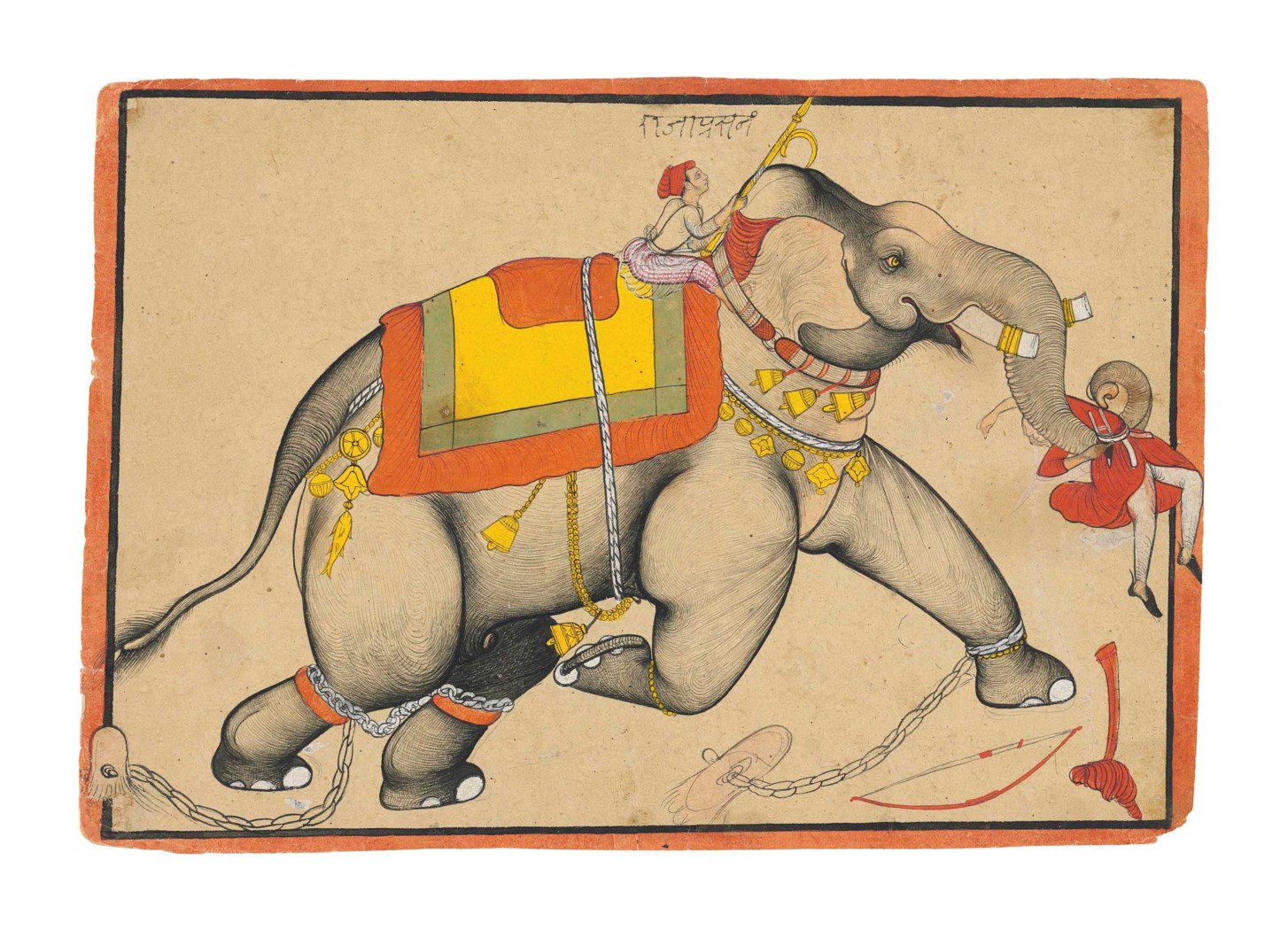 A RAMPAGING ELEPHANT