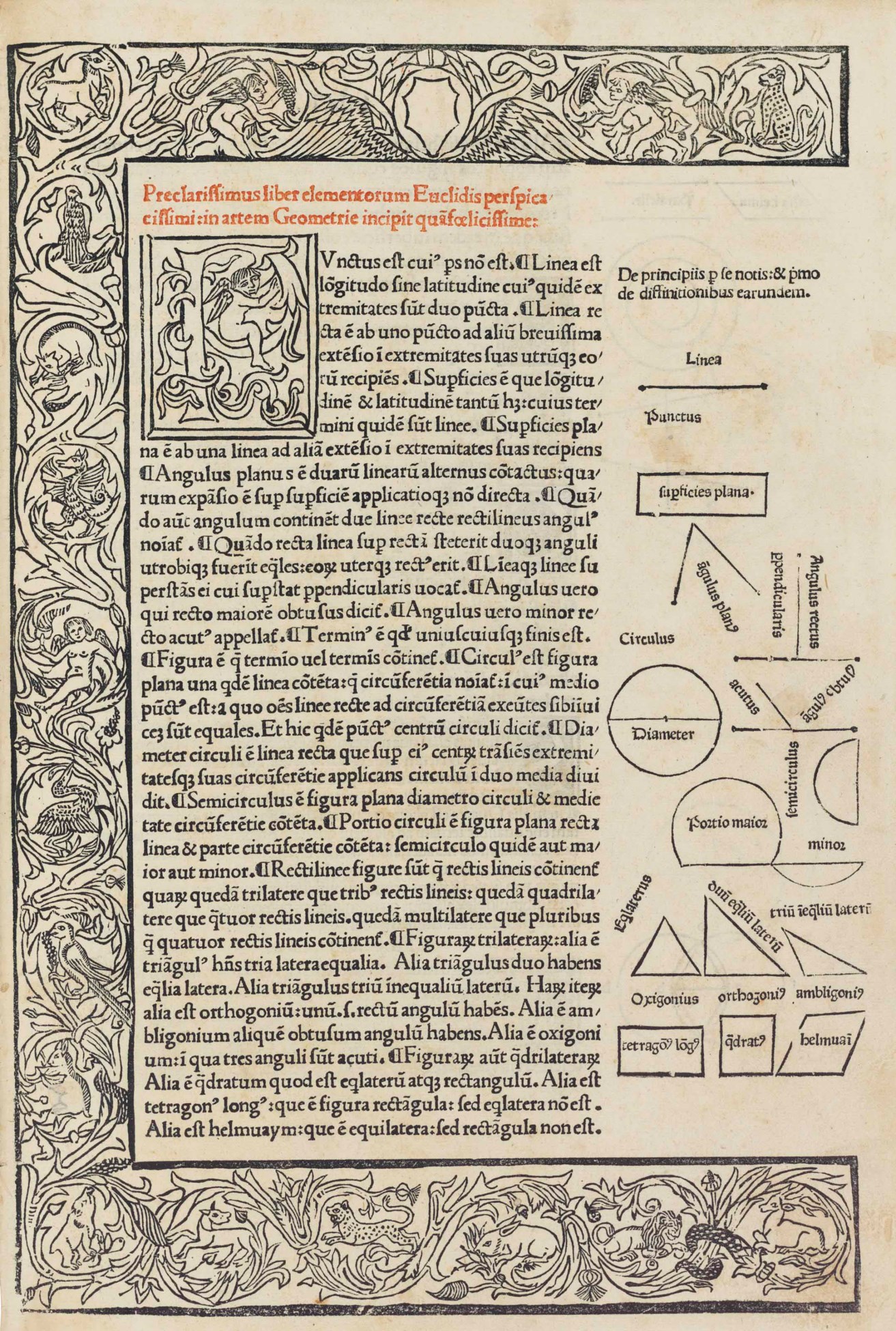 EUCLIDES (fl. c.300 B.C.). Elementa geometriae. Translated from Greek ...