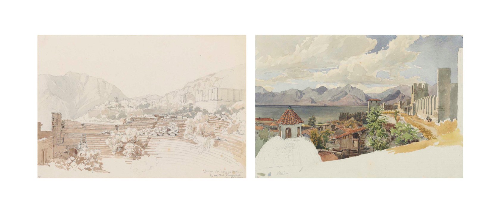 Max Schmidt (Berlin 1818-1901 Königsberg), Ruins near Termessus in ...