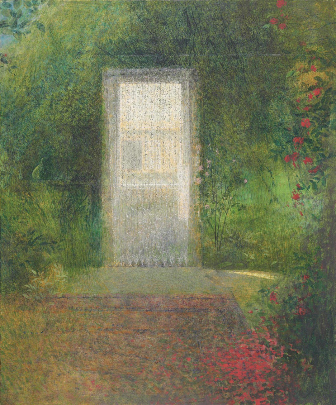 David Tindle, R.A. (b. Huddersfield 1932), Reflection from the garden ...