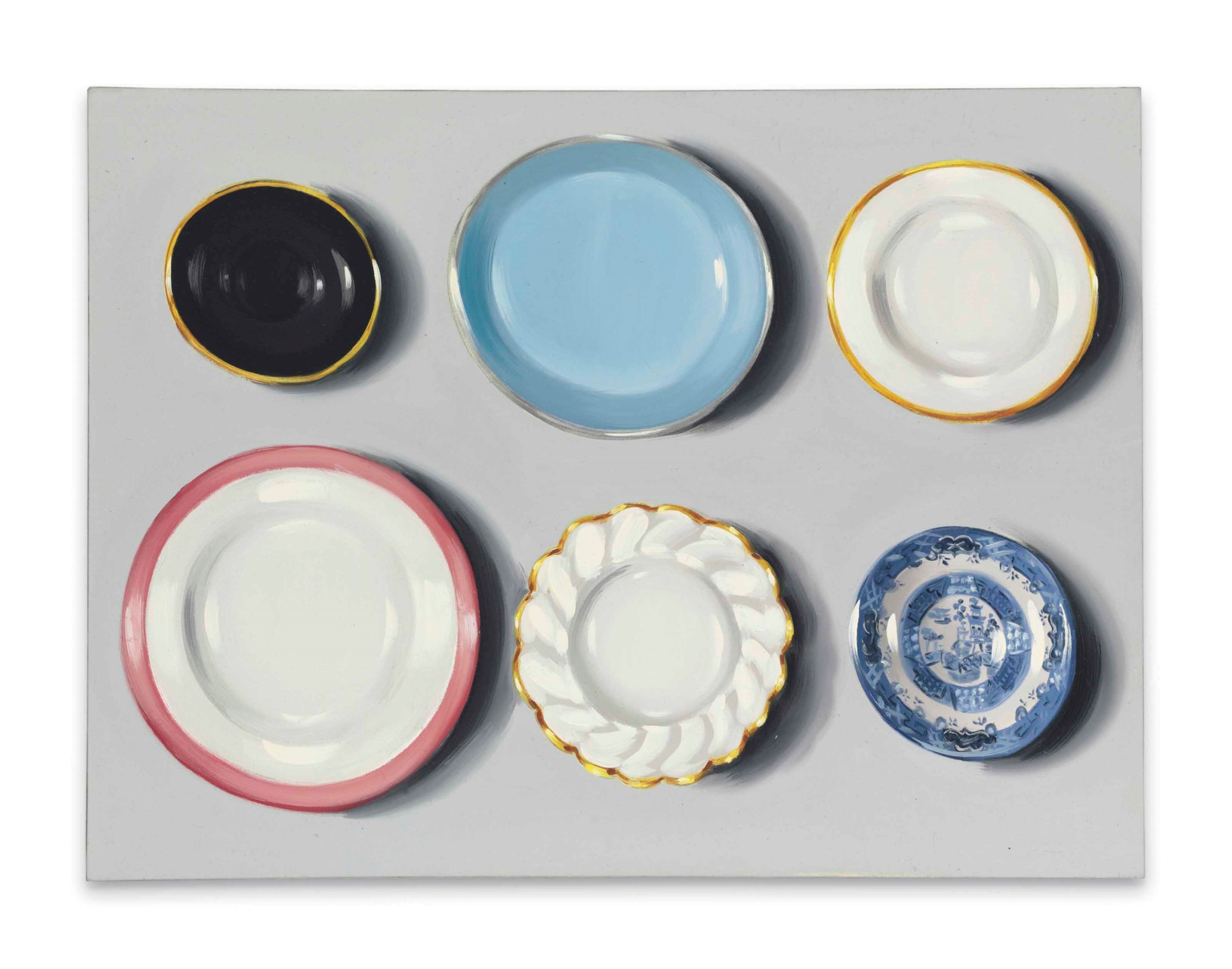 Lisa Milroy (b. 1959), Untitled (Plates) | Christie's