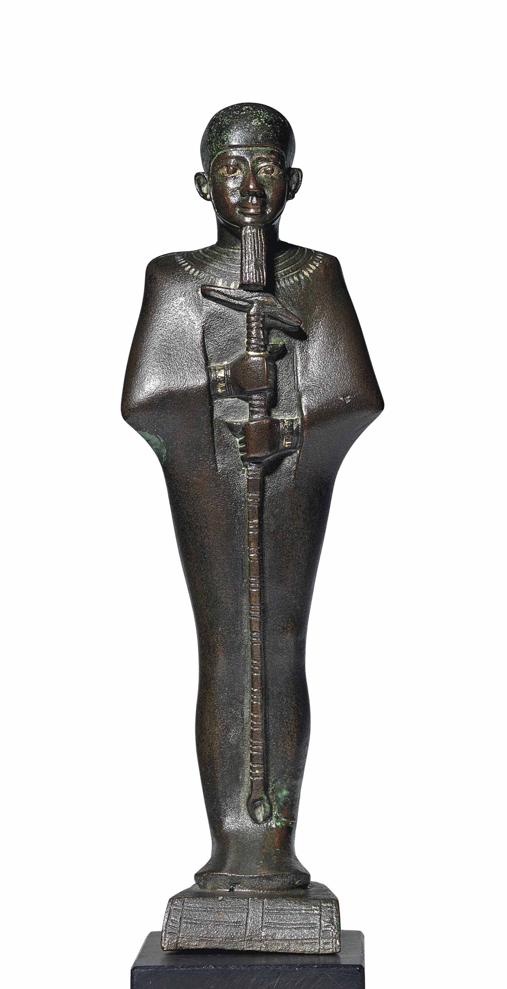 AN EGYPTIAN BRONZE PTAH , LATE PERIOD, 26TH DYNASTY, 664-525 B.C ...