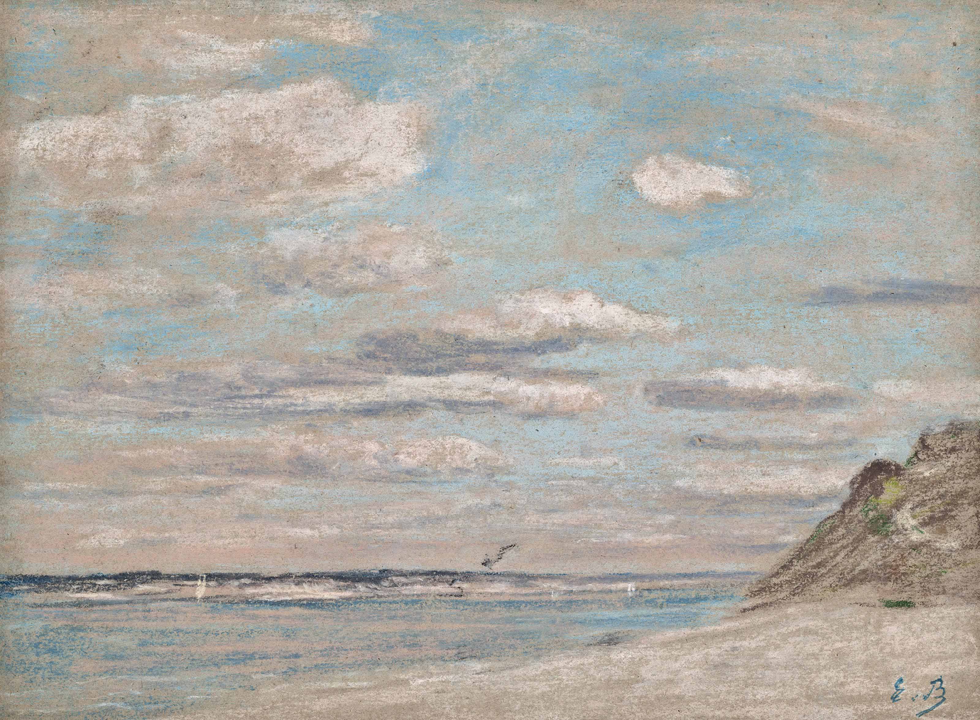 Eugène Boudin (1824-1898) , Scène à la plage | Christie's