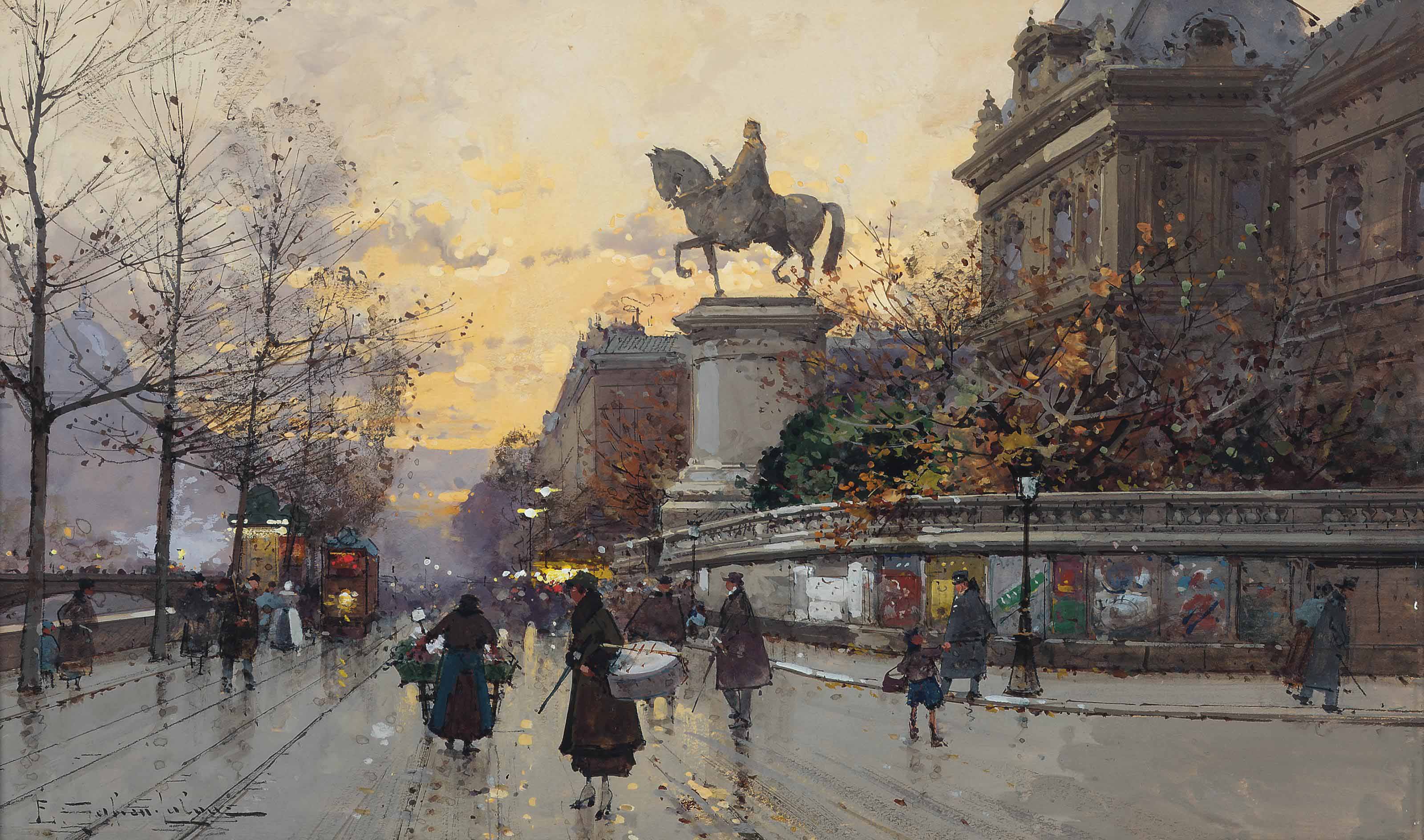 Eugène Galien-Laloue (French, 1854–1941 - Auktionen & Preisarchiv