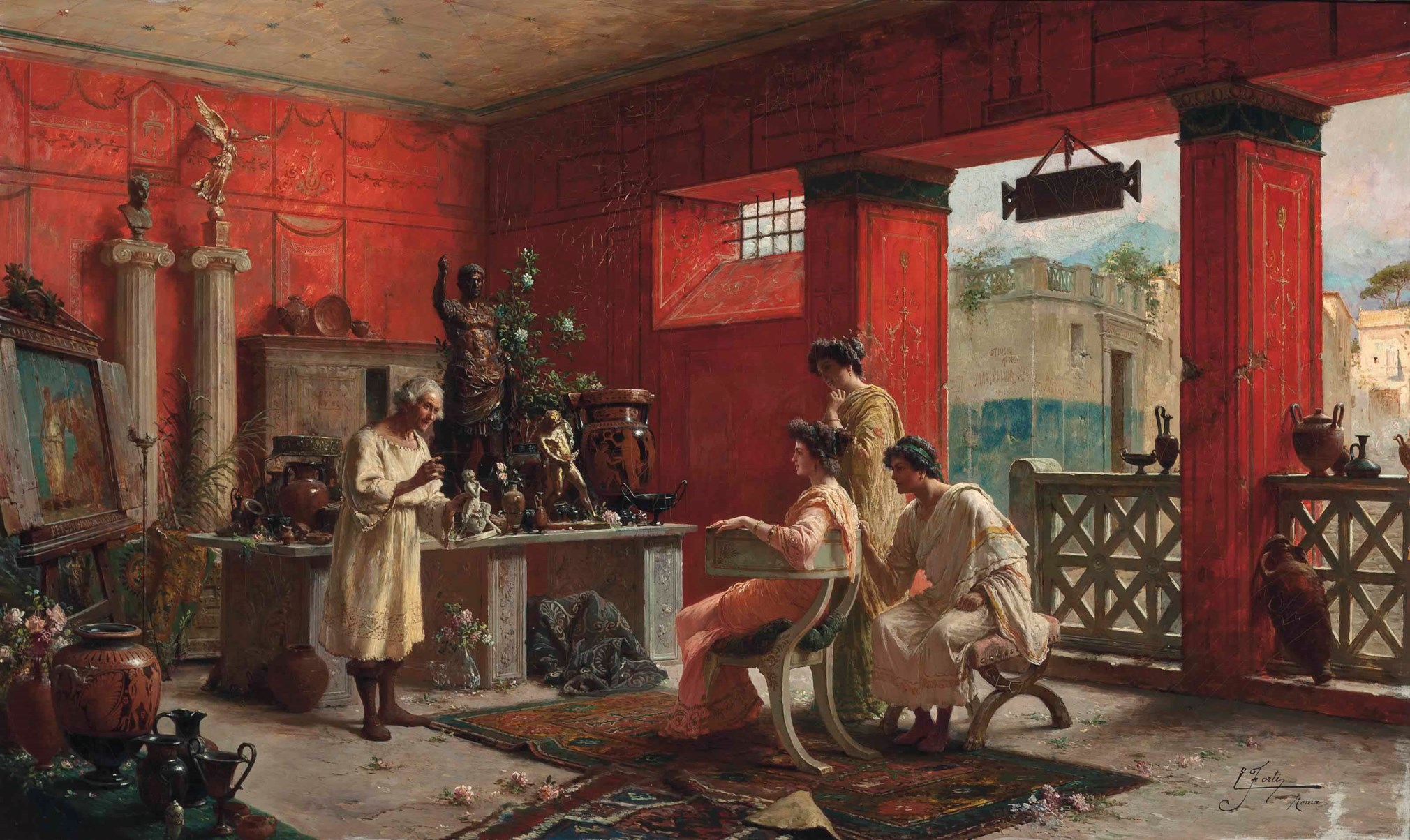 Ettore Forti (Italian, b. 1893), The antiquarian | Christie's