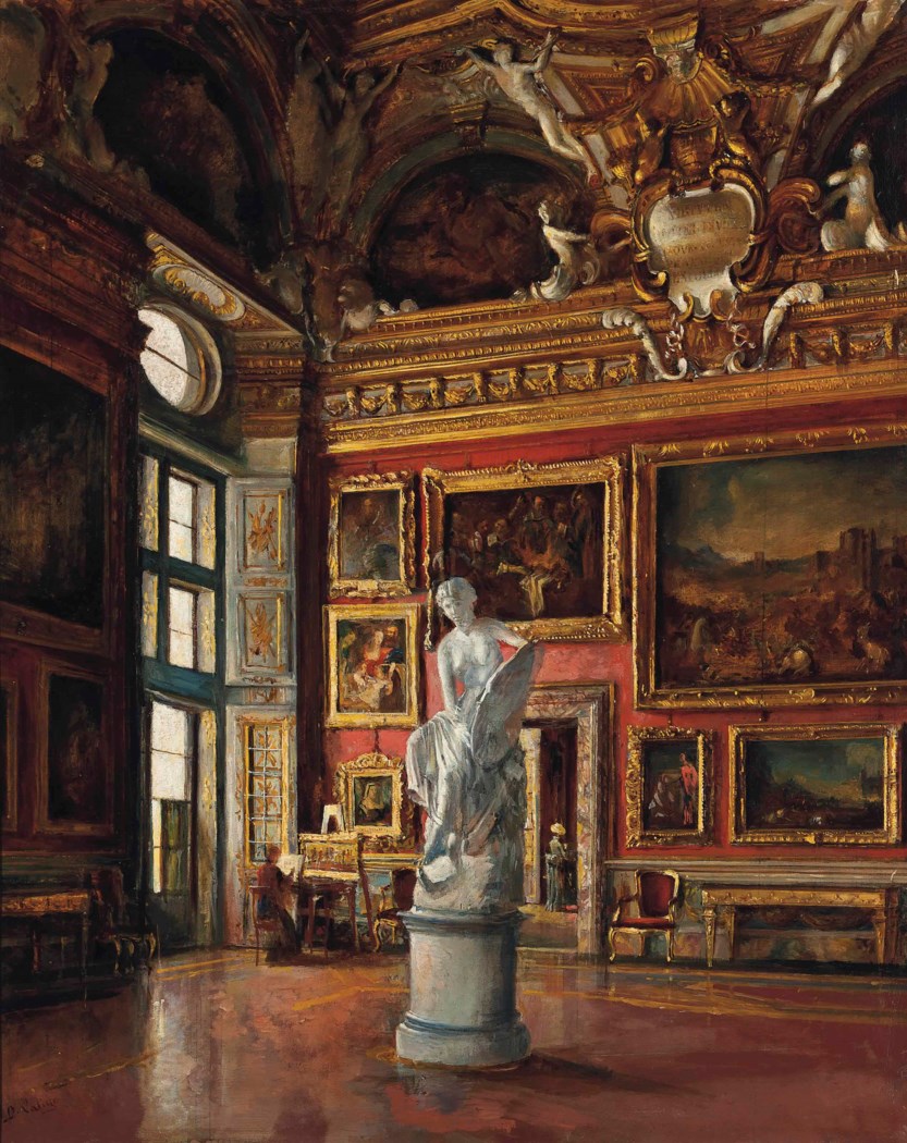 Domenico Caligo (ITALIAN, fl. 1862-1880), An artist in the Salon de ...