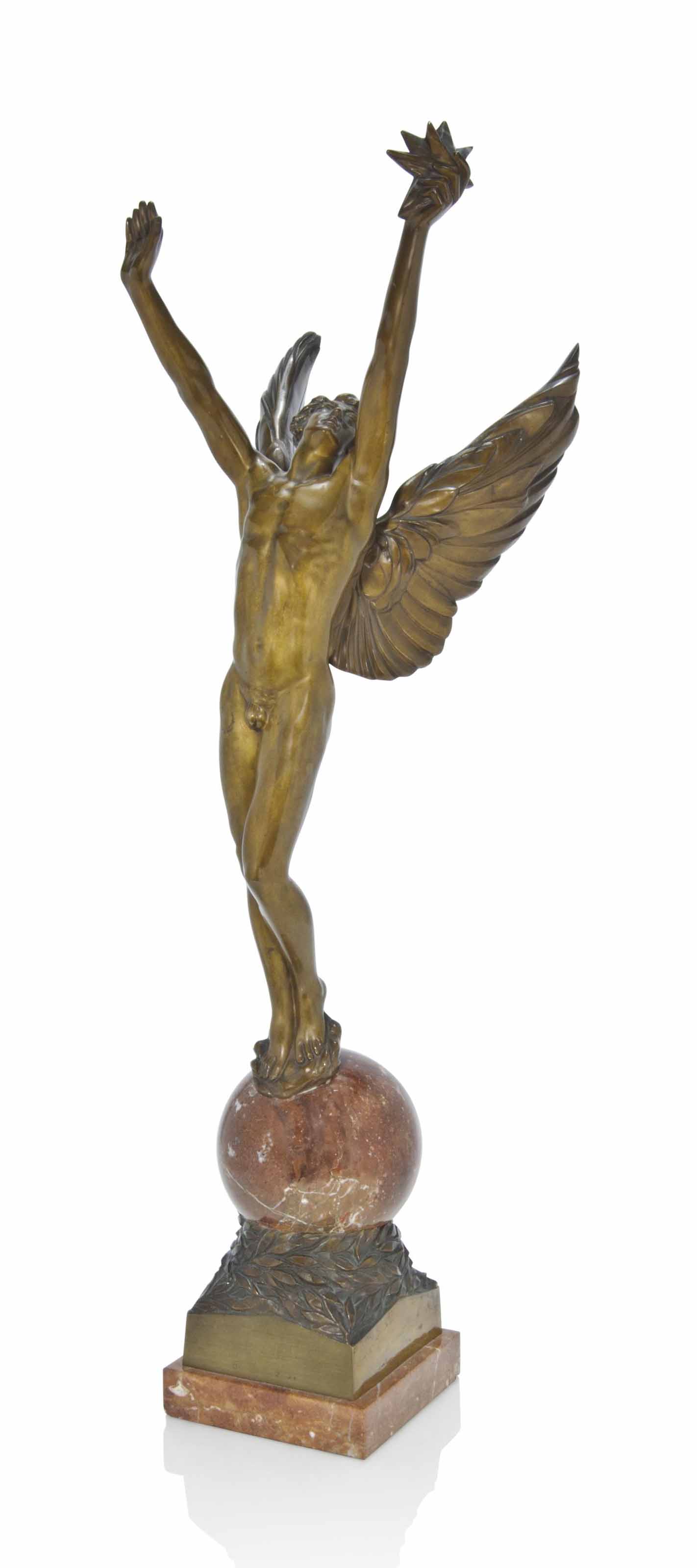 'ICARUS' A LARGE PATINATED BRONZE FIGURE , CIRCA 1920S | Christie's