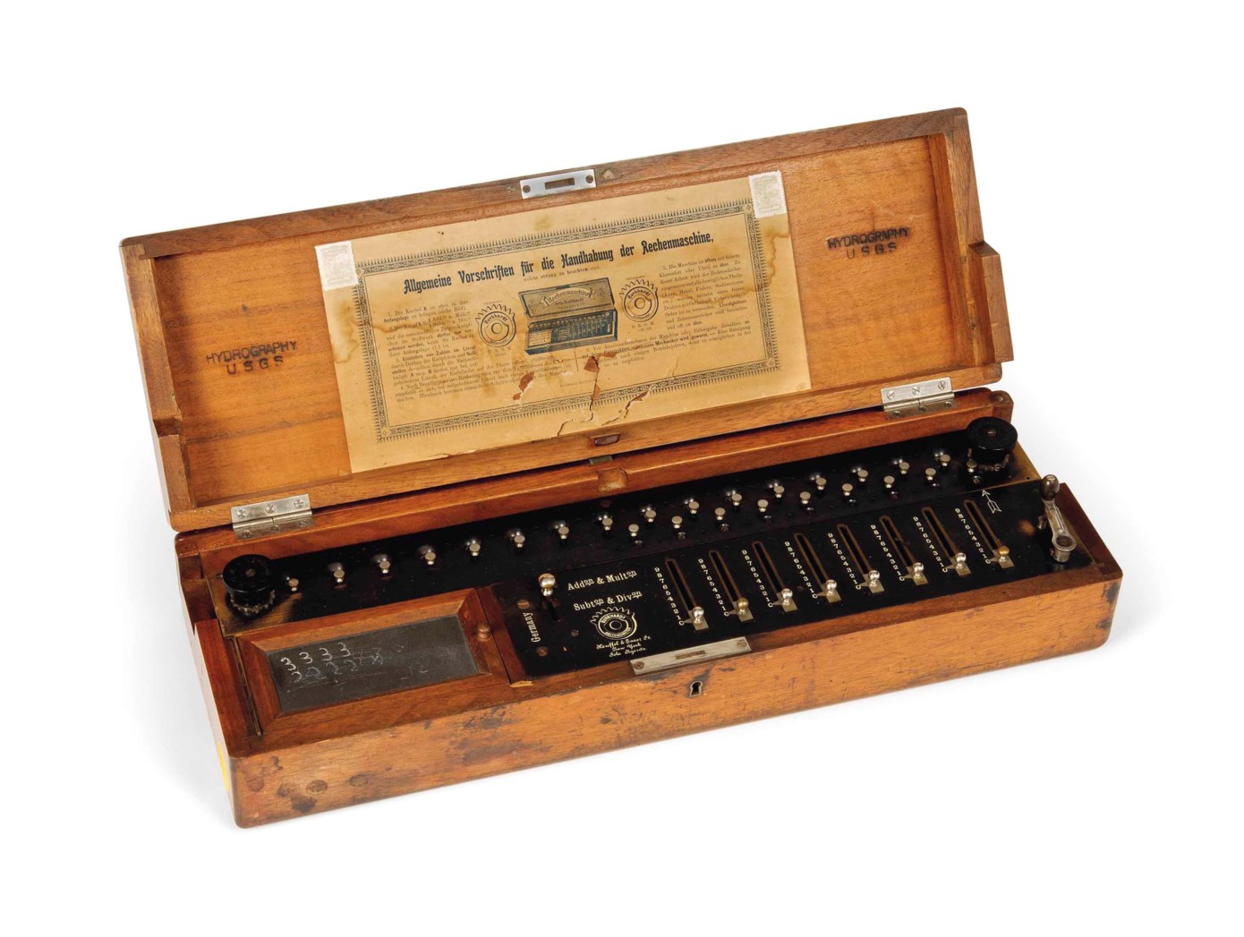 A BURKHARDT ARITHMOMETER, KEUFEEL & ESSER CO, CIRCA 1900 | Christie's