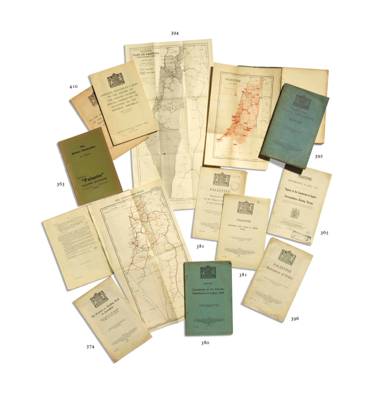 PALESTINE ROYAL COMMISSION -- WILLIAM ROBERT WELLESLEY PEEL, 1ST EARL ...