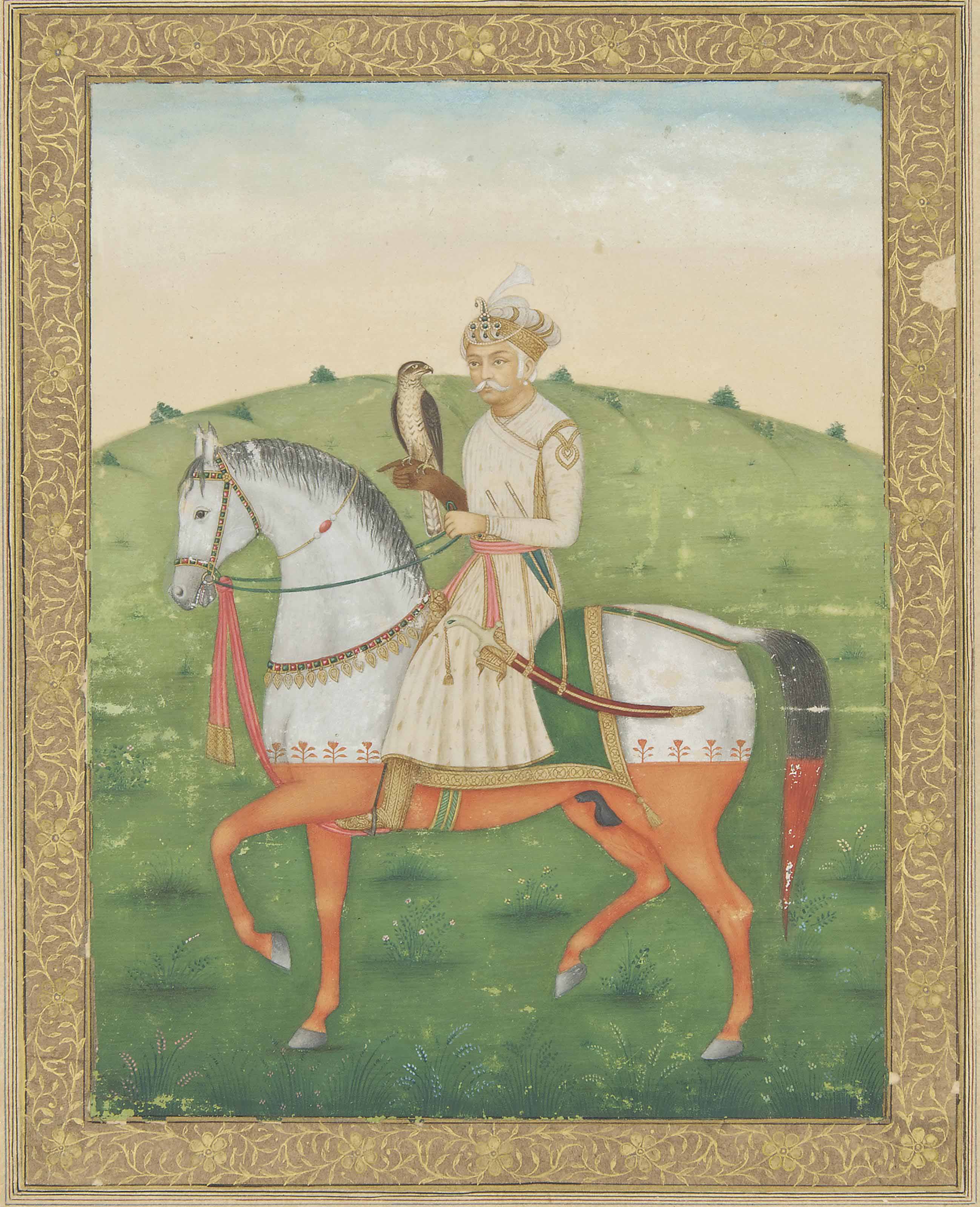 THE MUGHAL EMPEROR AKBAR ON A HUNTING EXPEDITION THE MUGHAL EMPEROR ...