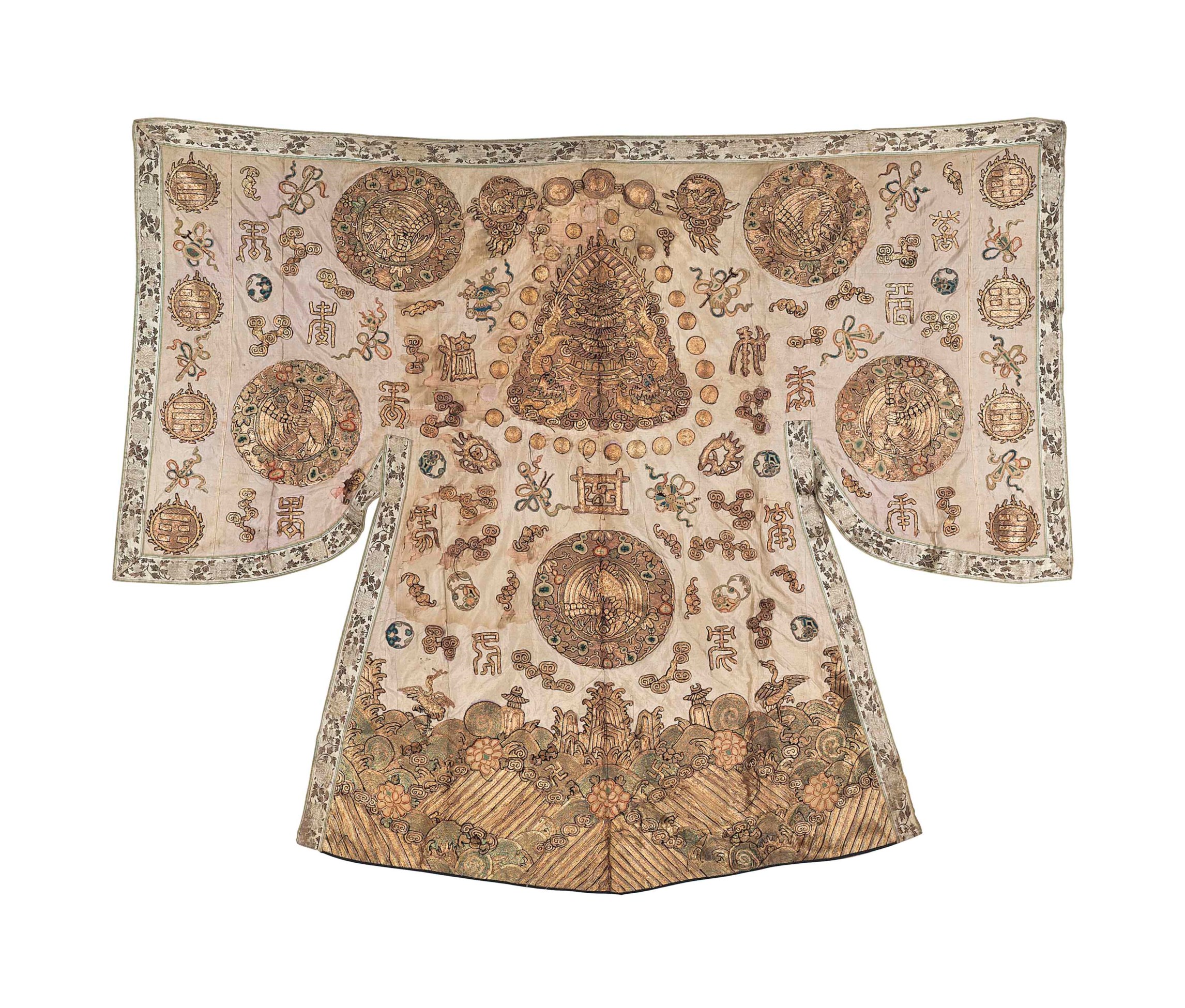 AN IVORY-GROUND DAOIST PRIEST'S ROBE, 19TH CENTURY | Christie's