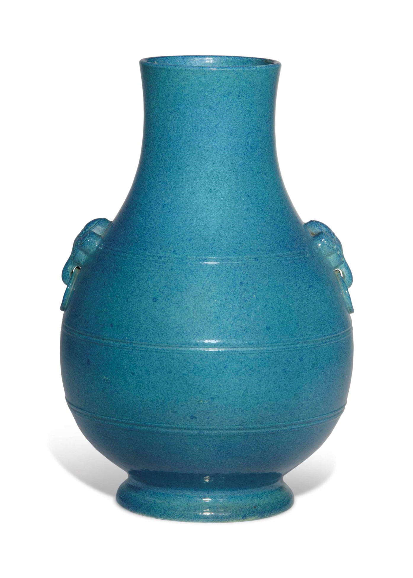 A ROBIN'S EGG-GLAZED TWO-HANDLED VASE, HU , 19TH CENTURY | Christie's