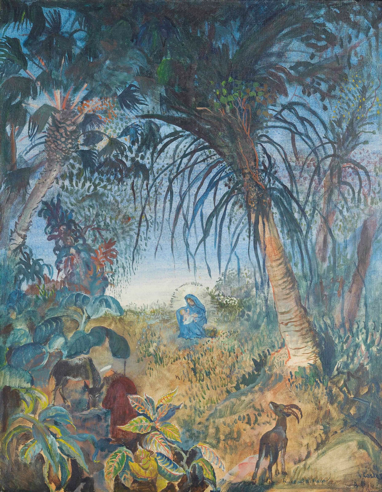 Oskar Laske (1874-1951), Ruhe auf der Flucht | Christie's