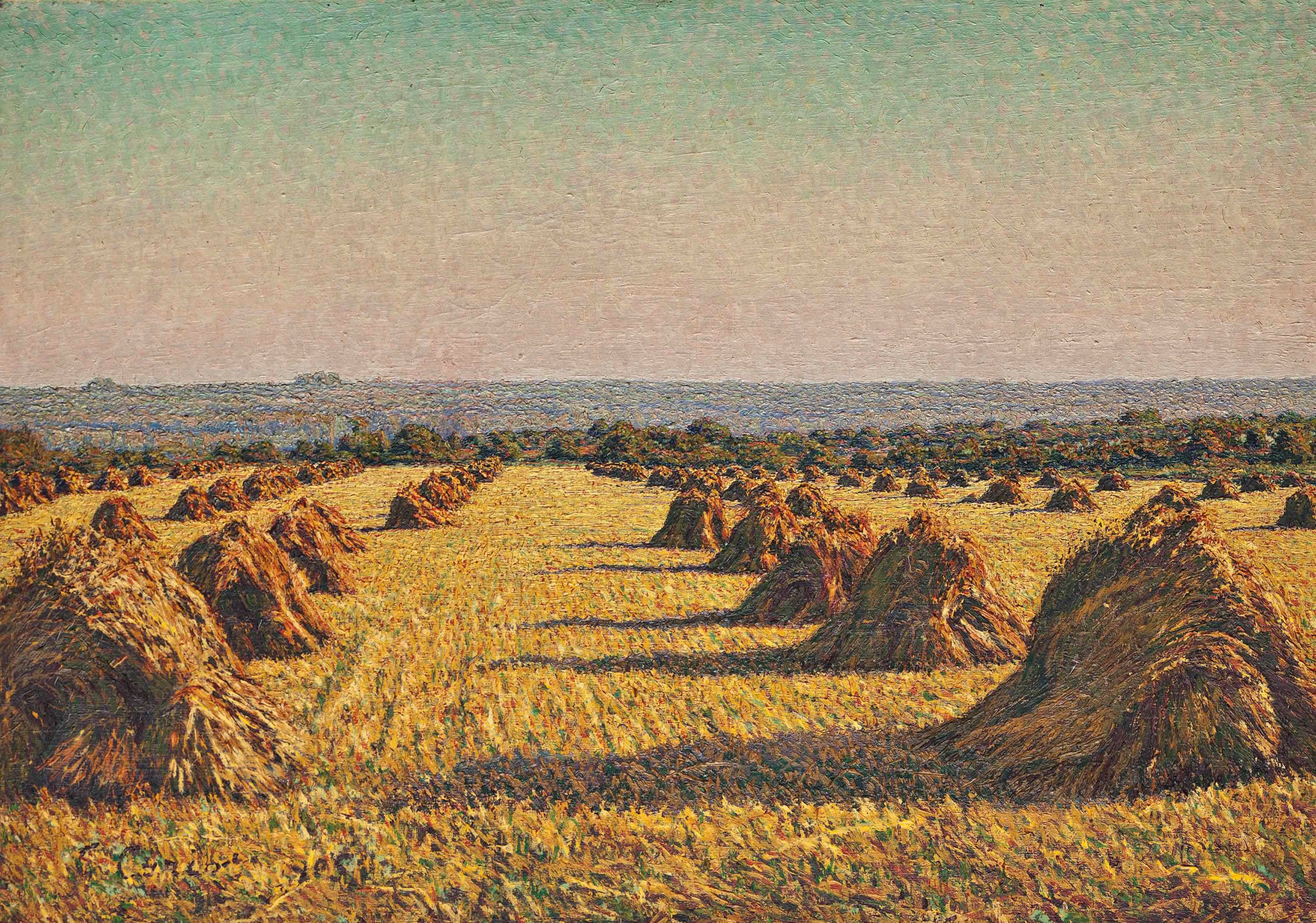 Gustave Cariot (1872-1950), Paysage de moisson | Christie's