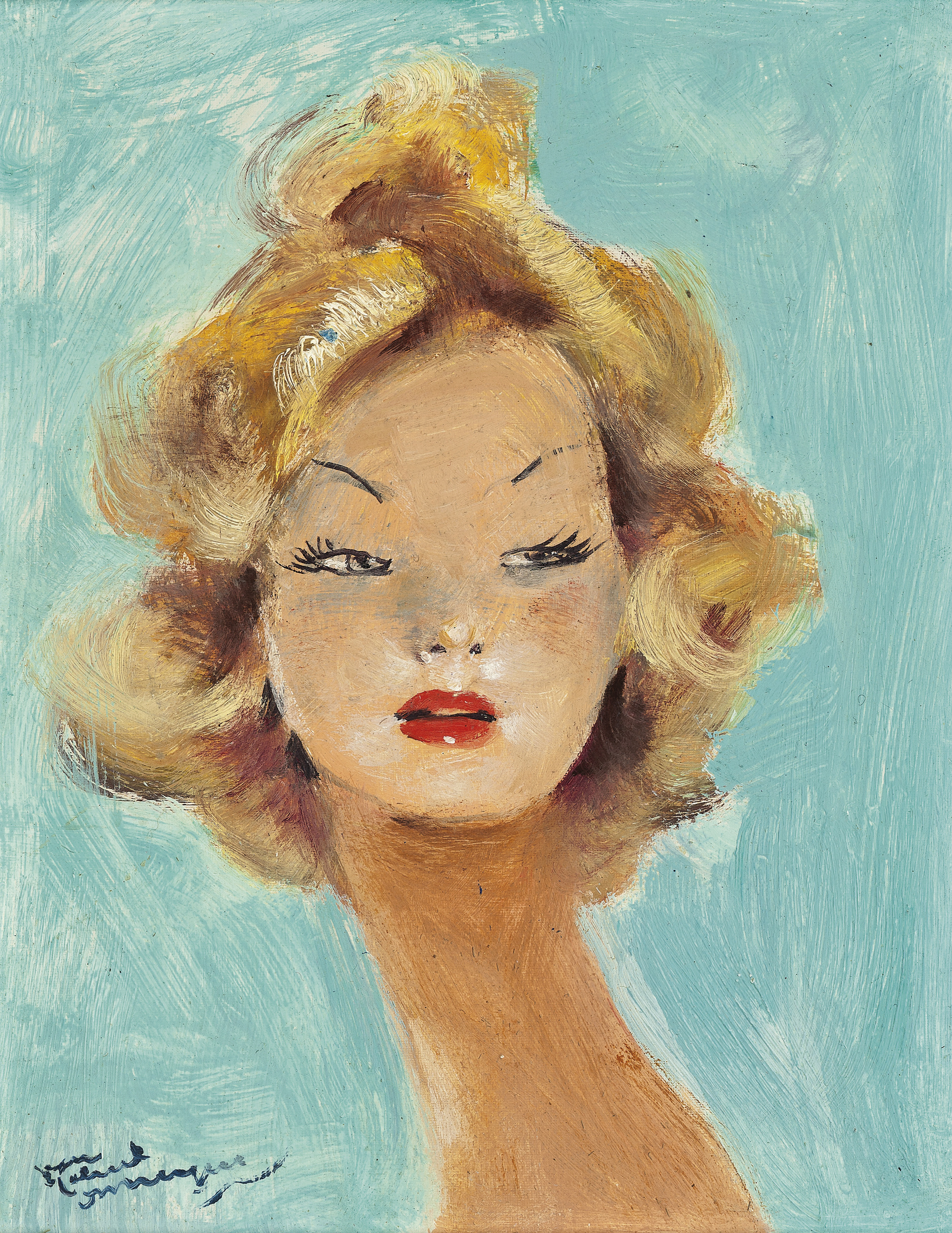Jean-Gabriel Domergue (1889-1962) , Mademoiselle Joan Baker | Christie's