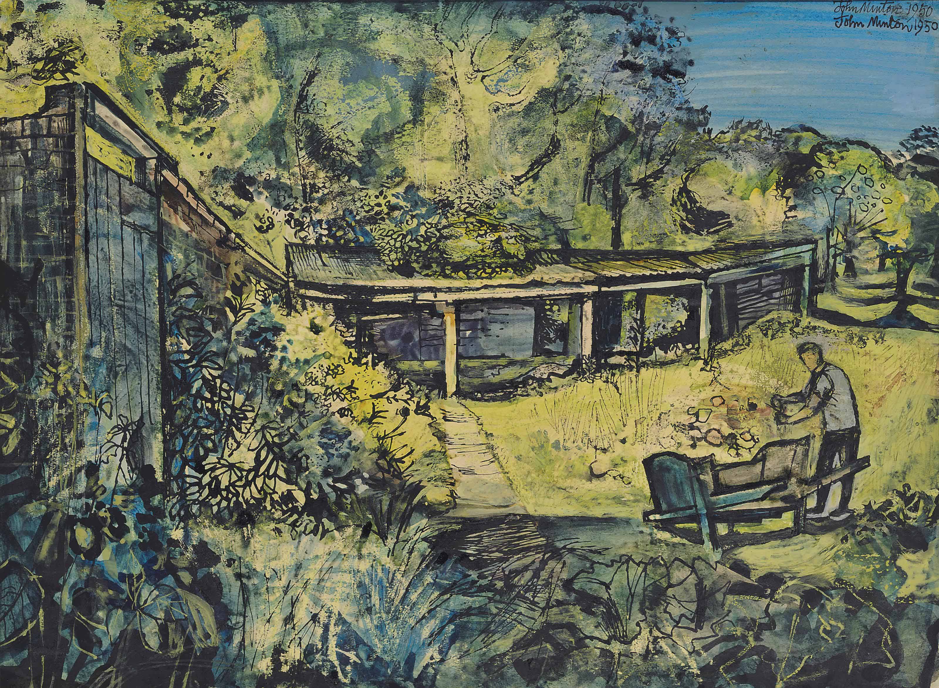 John Minton (1917-1957) , Summer Landscape | Christie's