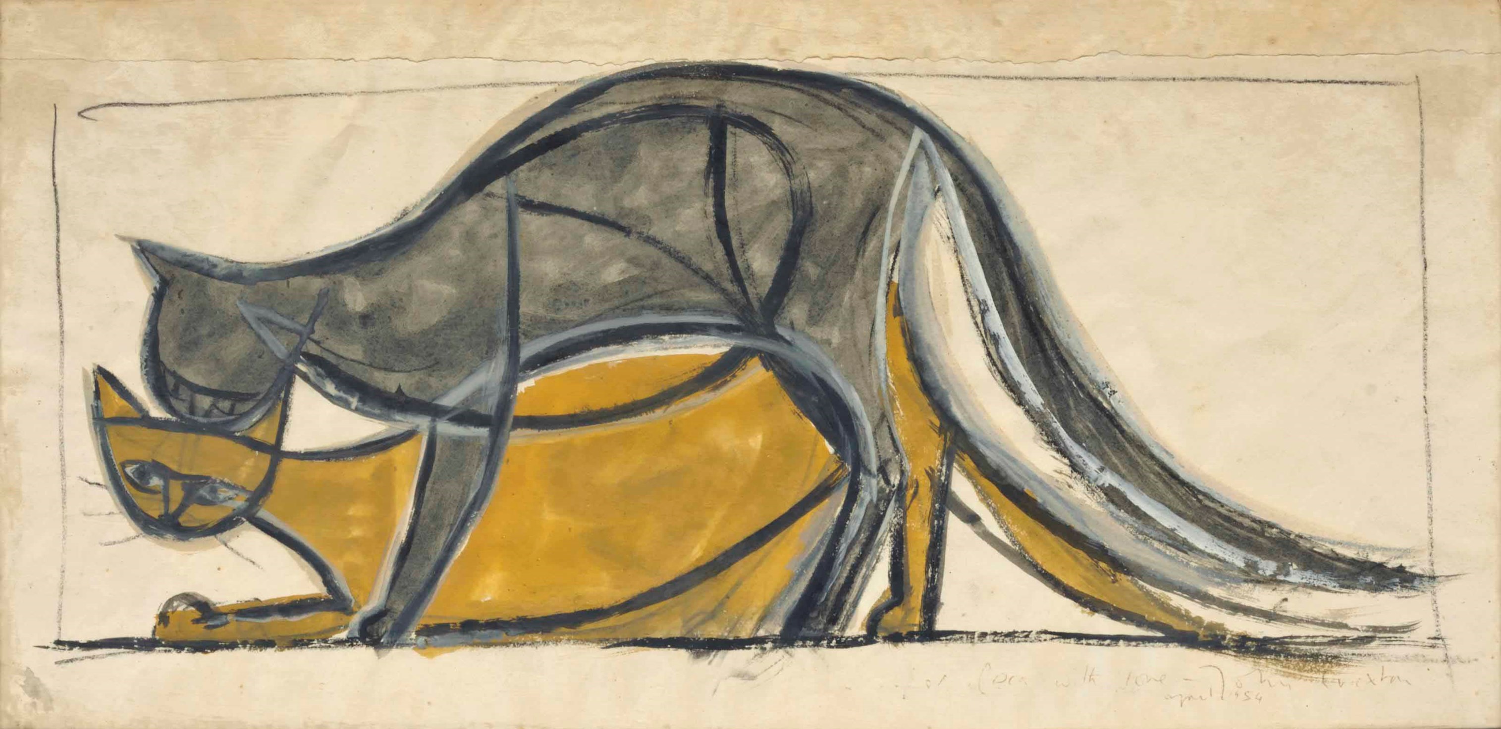 John Craxton, R.A. (1922-2009), Cats | Christie's