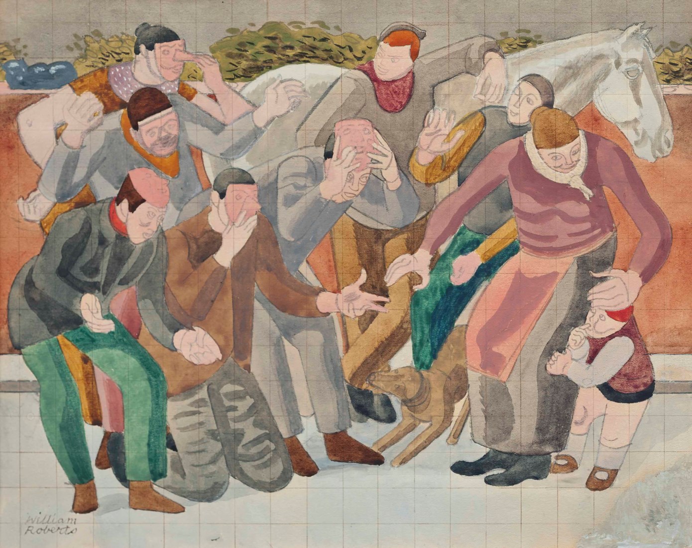 William Roberts, R.A. (1895-1980), Study for 'Masks' | Christie's