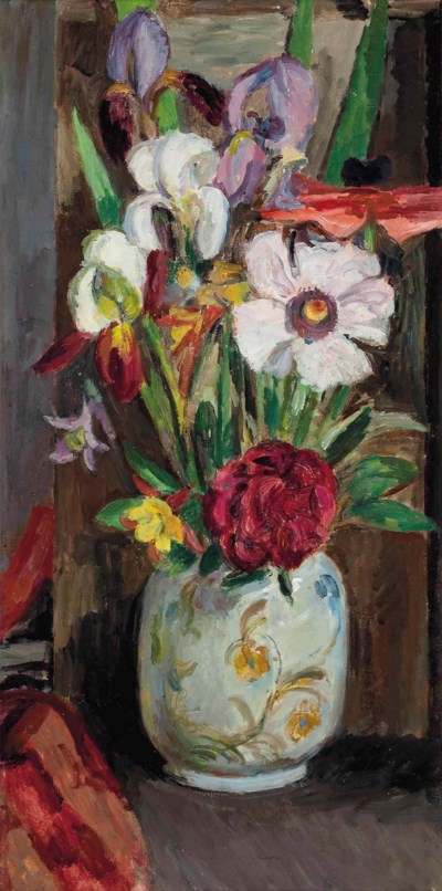 Vanessa Bell (1879-1961) , Still life with summer flowers | Christie's
