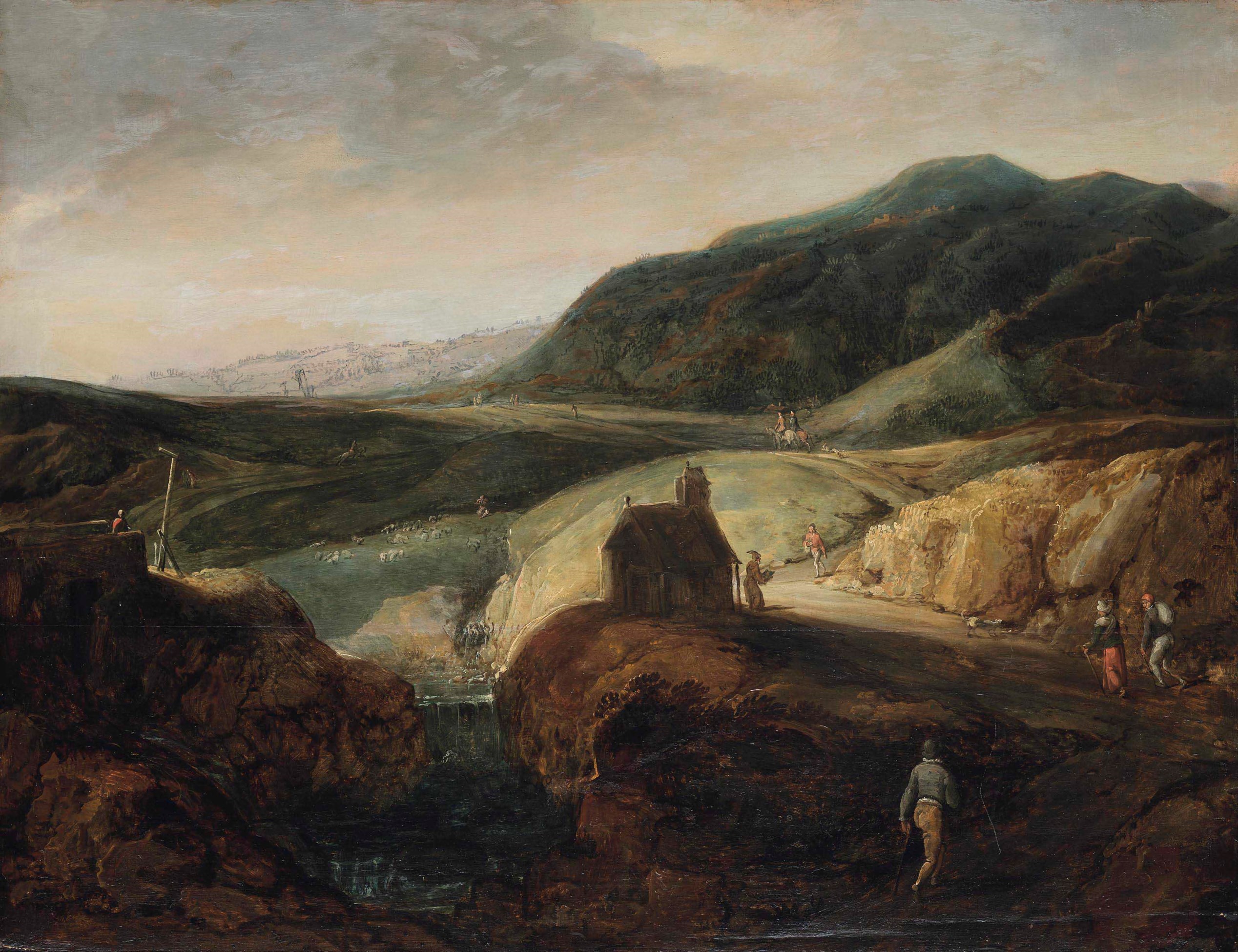 Studio of Joos de Momper II (Antwerp 1564-1635), A mountainous ...