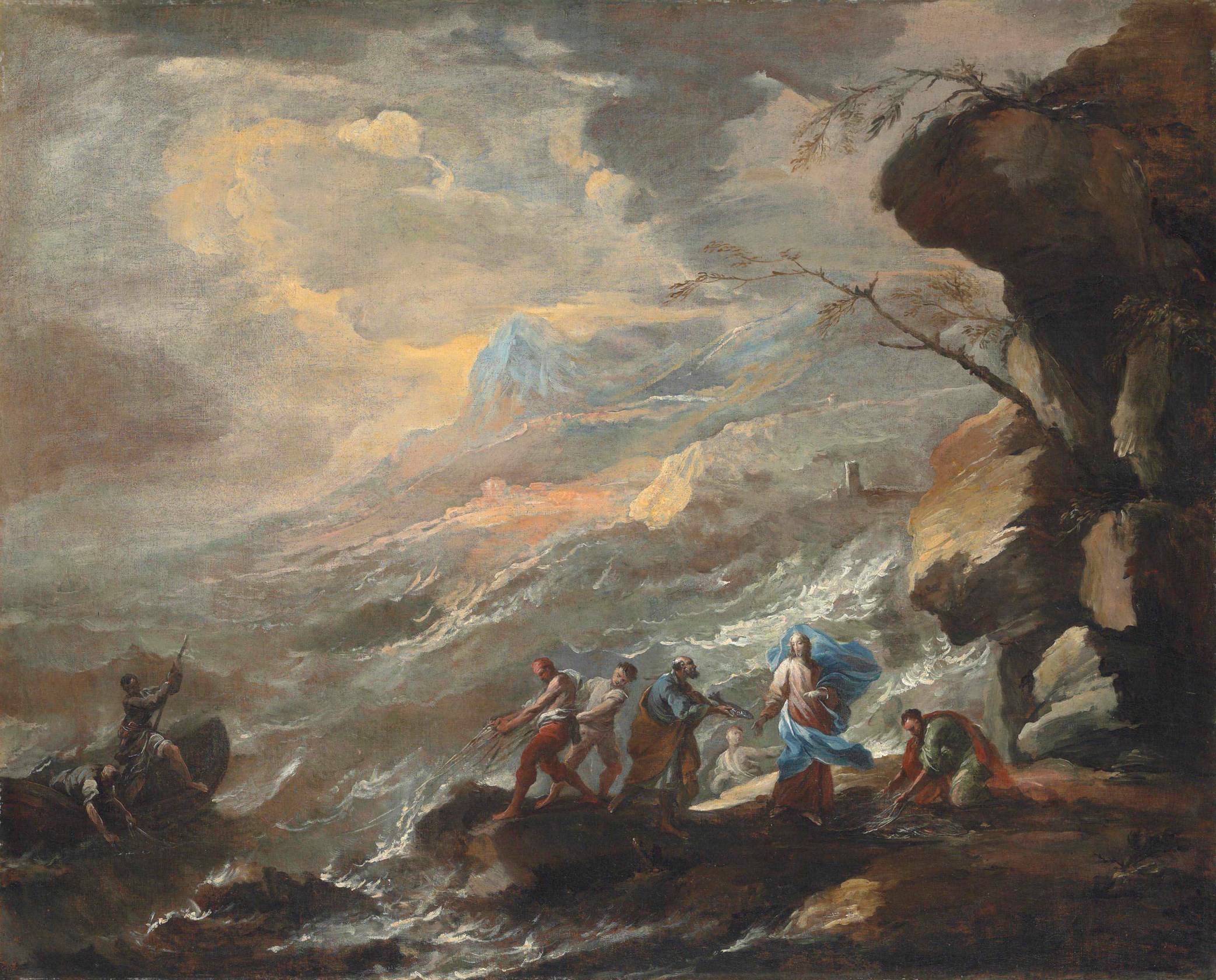 Antonio Maria Marini (Venice 1668-1725 ?), The Miraculous Draught of ...