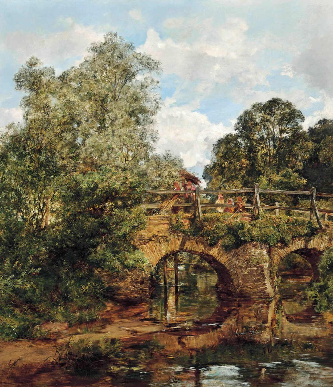 Alexander Fraser (1828-1899), Eashing Bridges, Surrey | Christie's