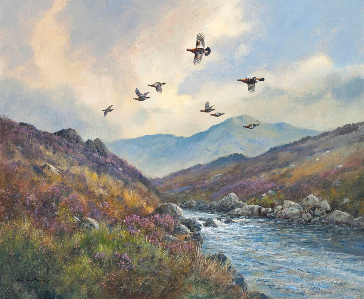Colin W. Burns (b. 1944), Red grouse, Glen Etive | Christie's