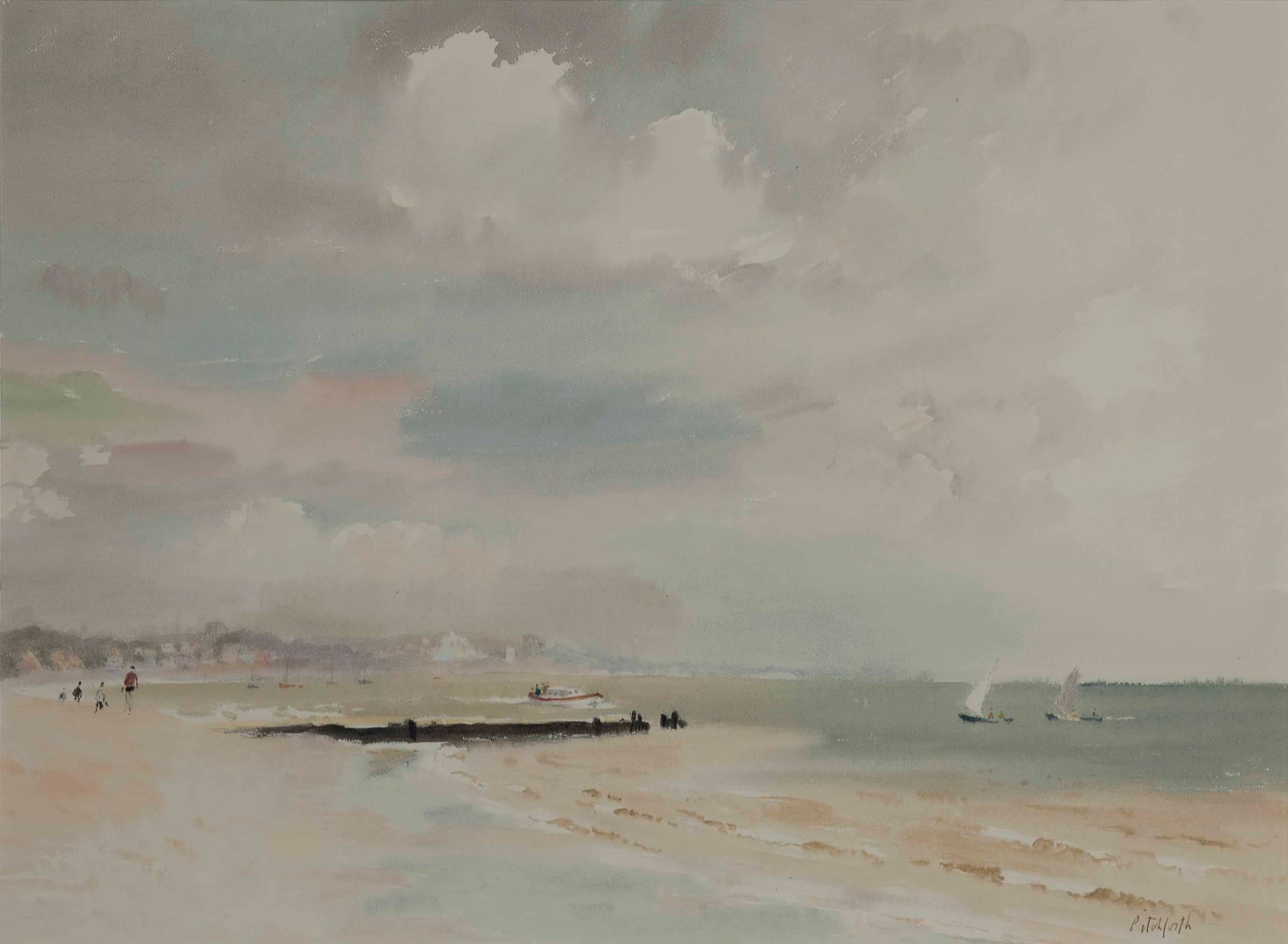 Roland Vivian Pitchforth, R.A., R.W.S. (1895-1982), The beach at ...