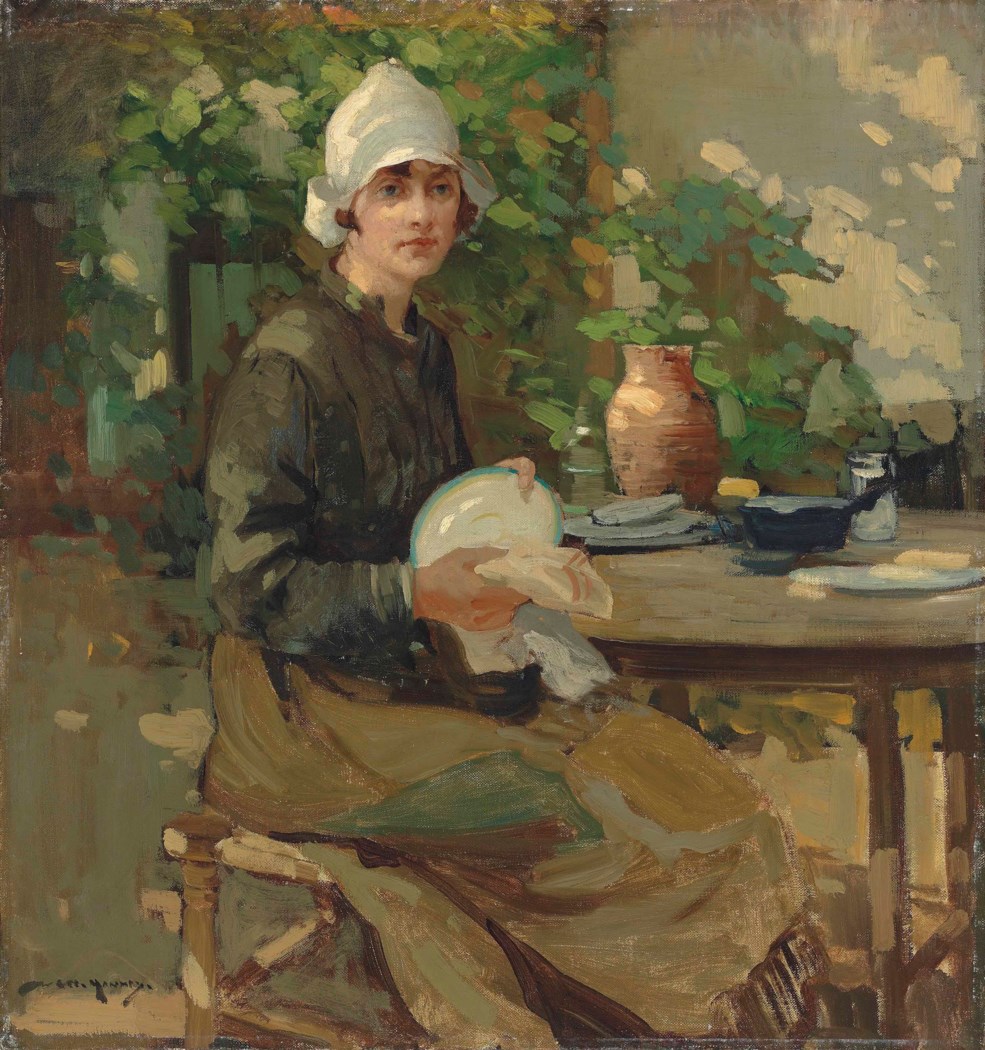 William Lee Hankey, R.W.S., R.I., R.O.I. (1869-1952), The kitchen maid ...