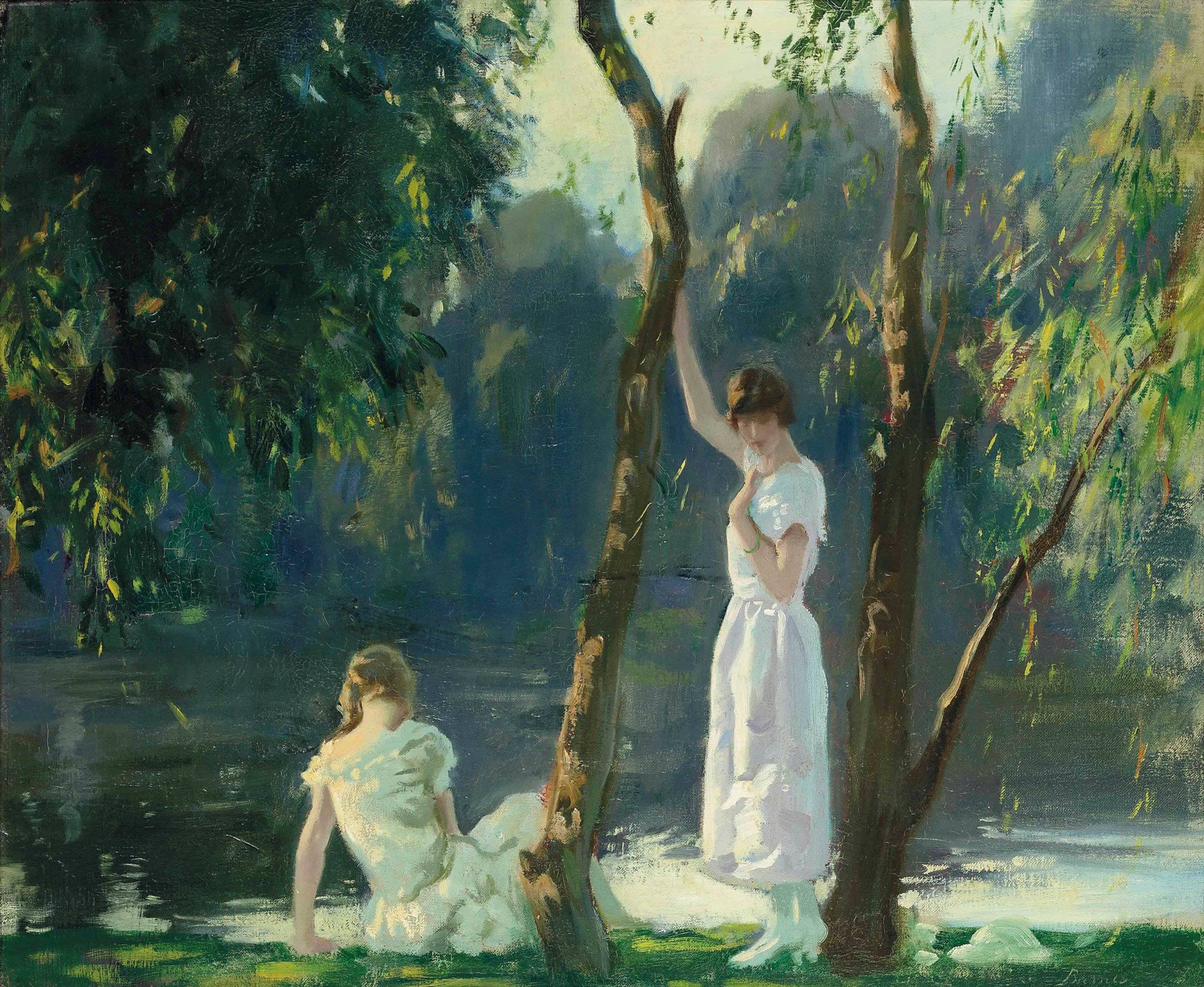 Archibald George Barnes, R.I., R.O.I., R.P. (1887-1972), A backwater of ...