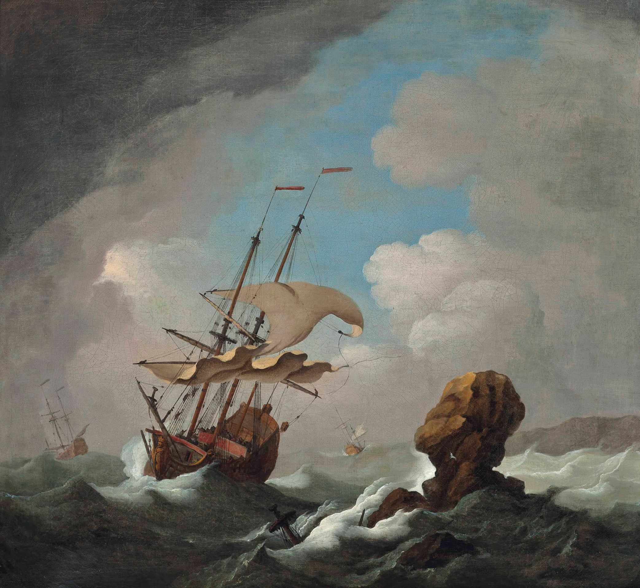 Peter Monamy (1681-1749), Running through perilous waters | Christie's