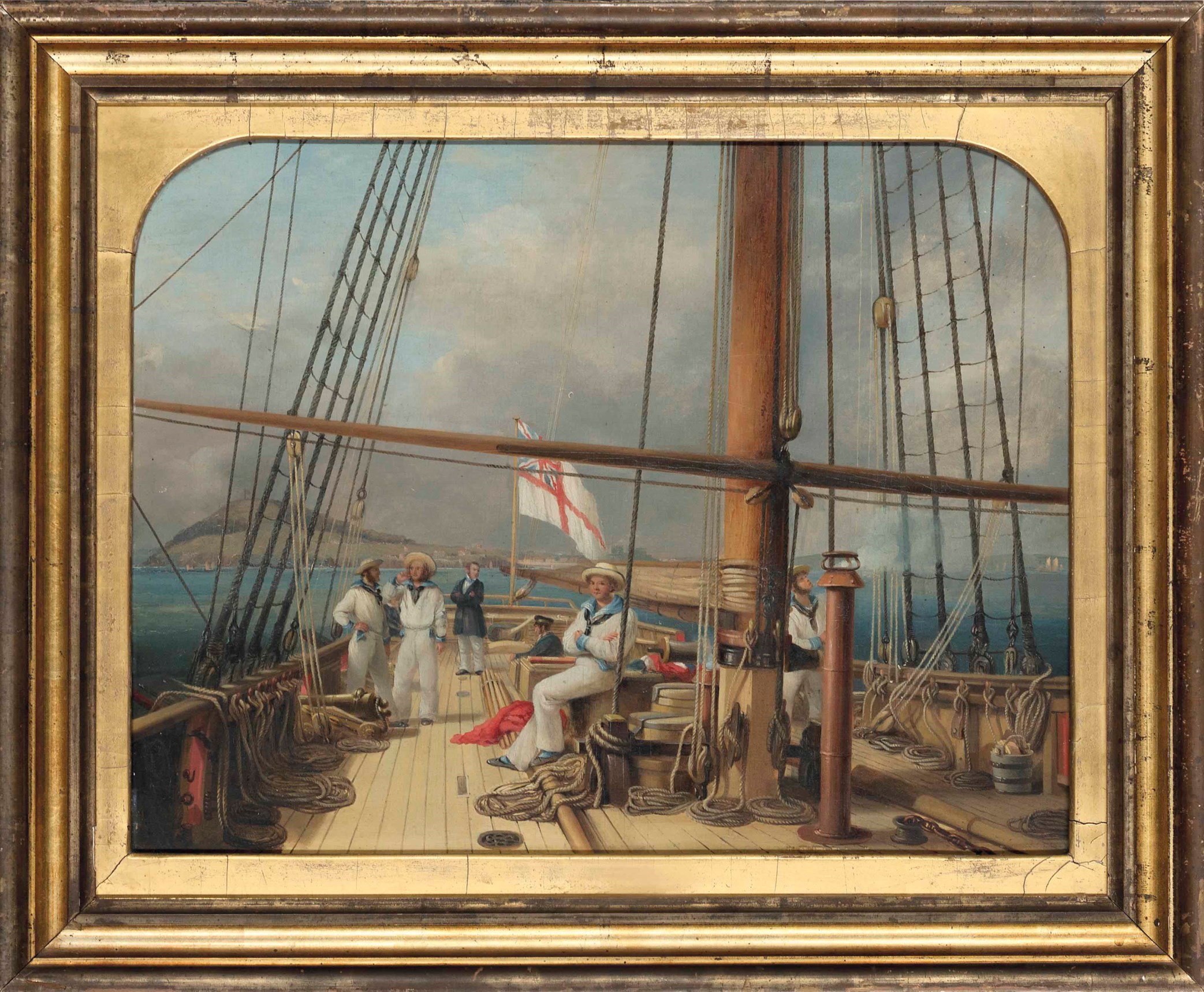Nicholas Matthew Condy (1818-1851), The R.Y.S. cutter yacht Ganymede ...